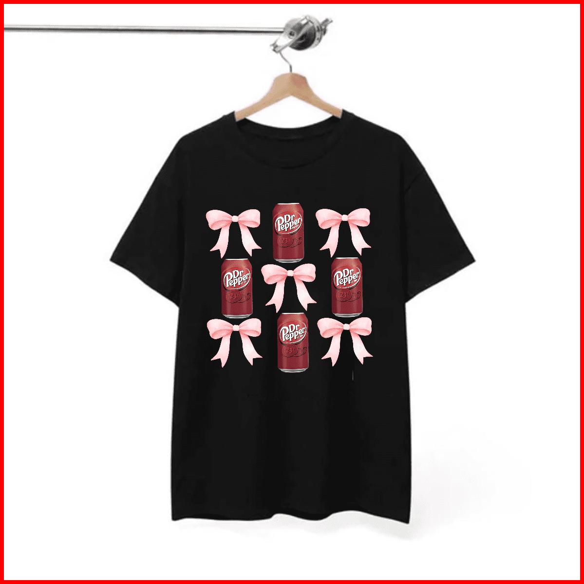 Dr Pepper Bows Limited Edition Soda Beverage Brand Ribbon Graphic T ...