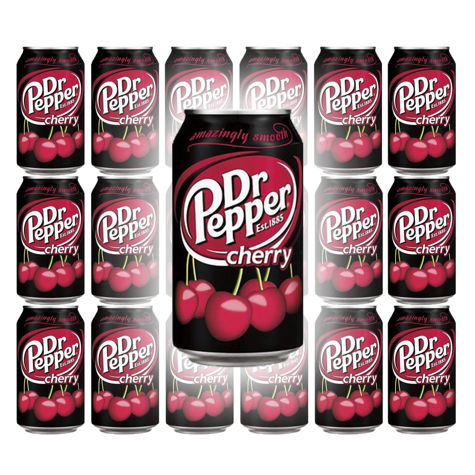 Dr Pepper Cherry, 12 Fl Oz Can (Pack of 18, Total of 216 Oz) - Walmart Business Supplies