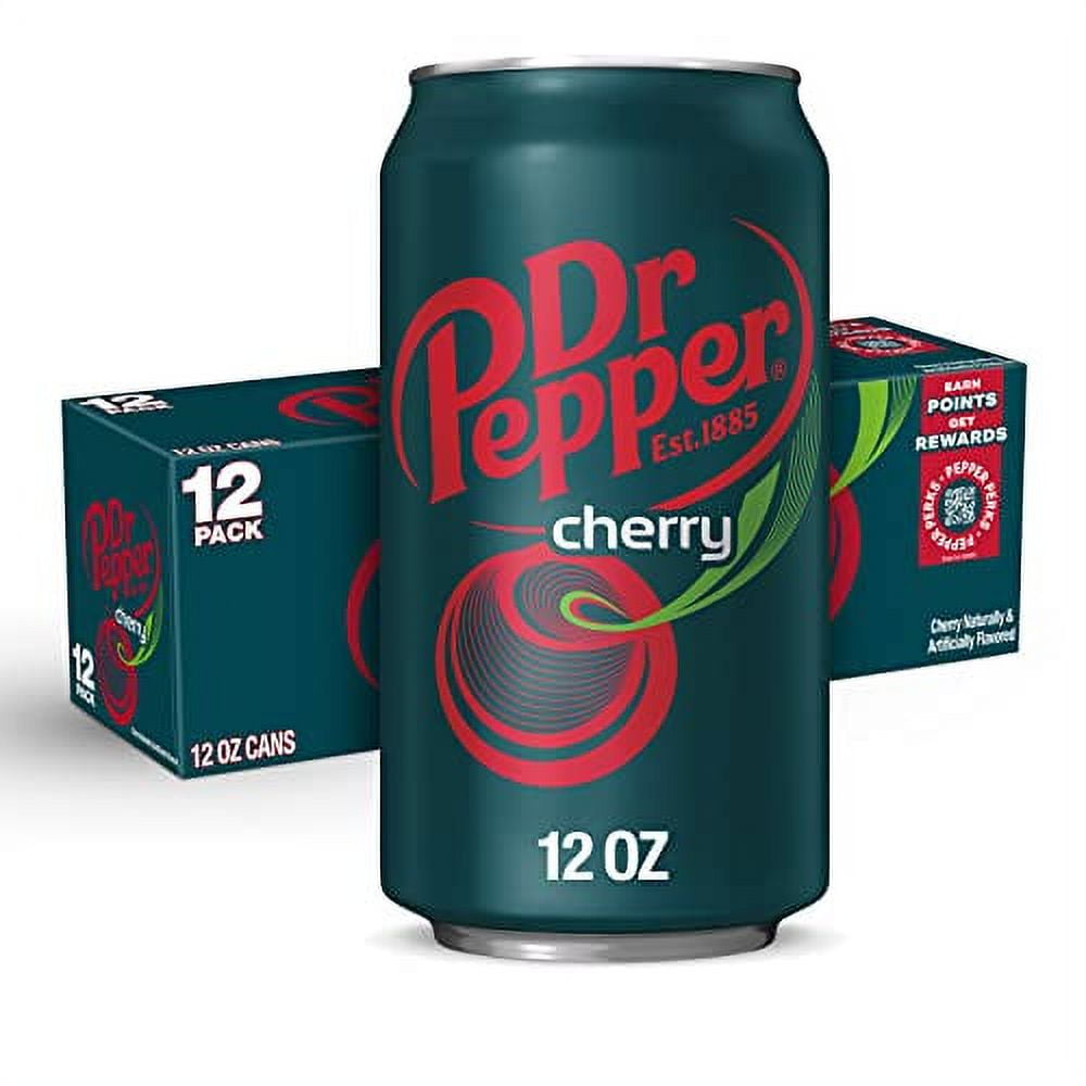 Dr Pepper Cherry Soda, 12 fl oz cans, 12 pack - Walmart.com