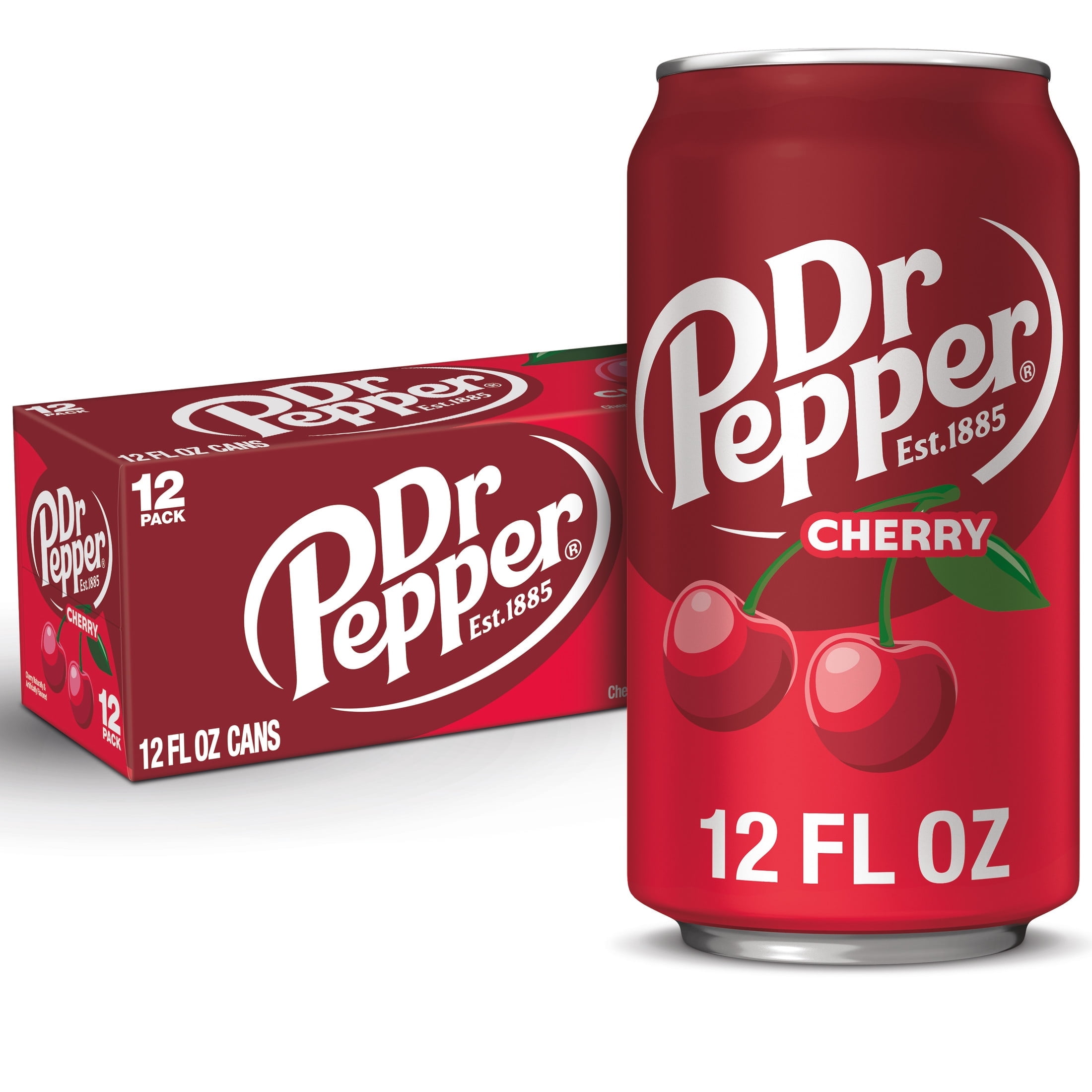Dr Pepper Cherry Soda, 12 fl oz Cans, 12 Pack - Walmart.com