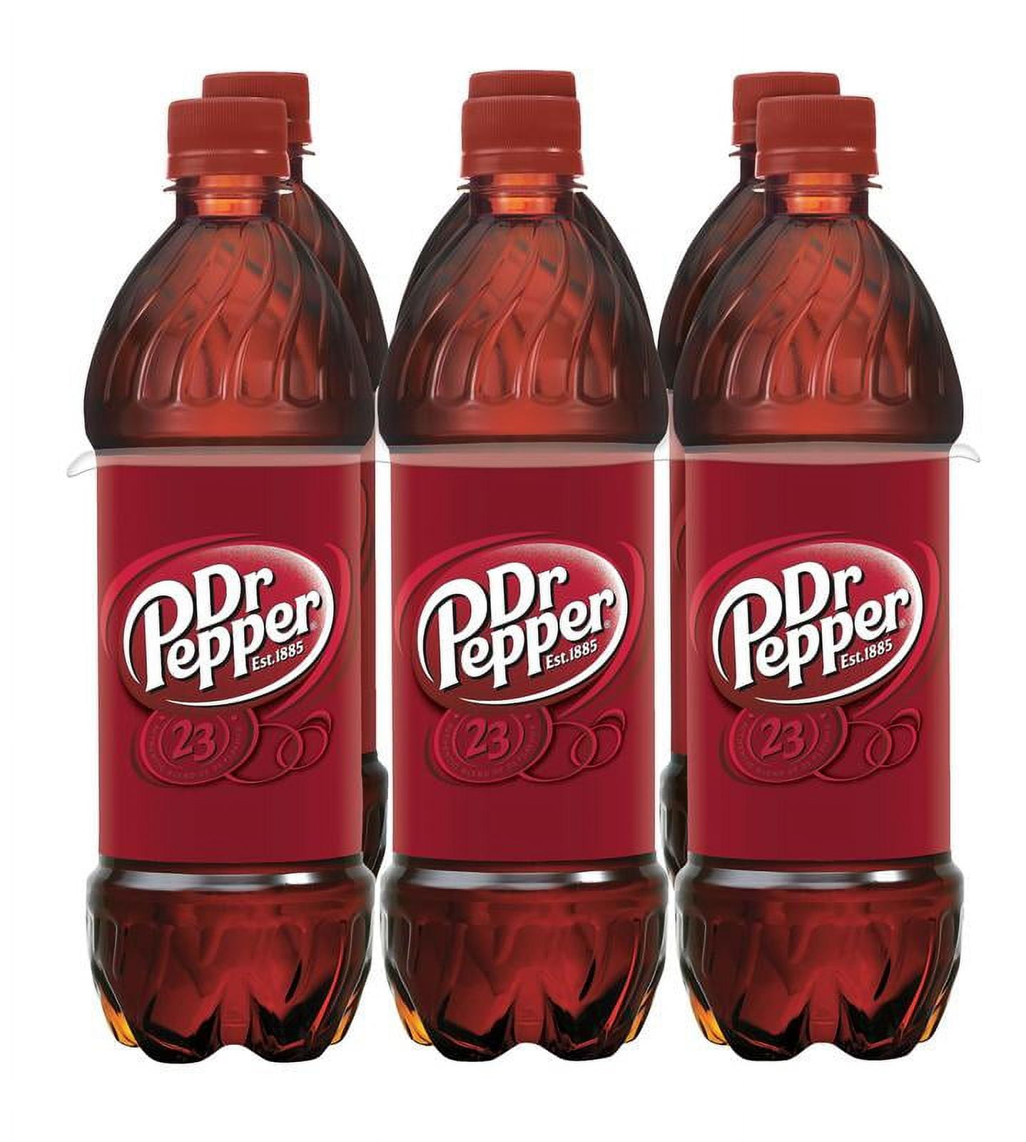 Dr Pepper Cola Soda Pop, 24 Fl Oz, 6 Pack Bottles - Walmart.com