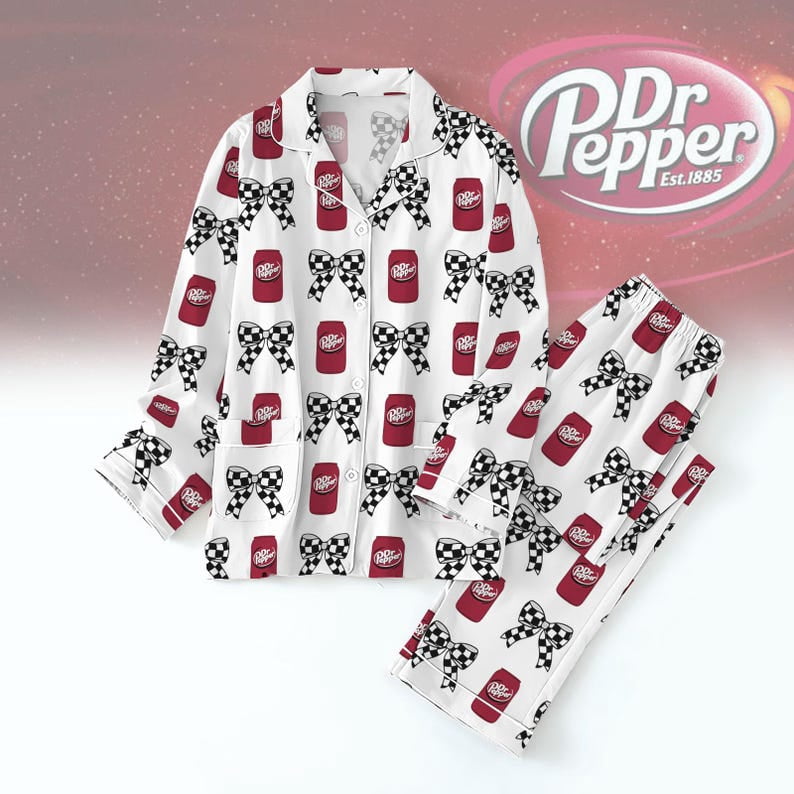 Dr Pepper Coquette Bow Pajamas Set, Diet Dr Pepper Shirt, Drinking ...