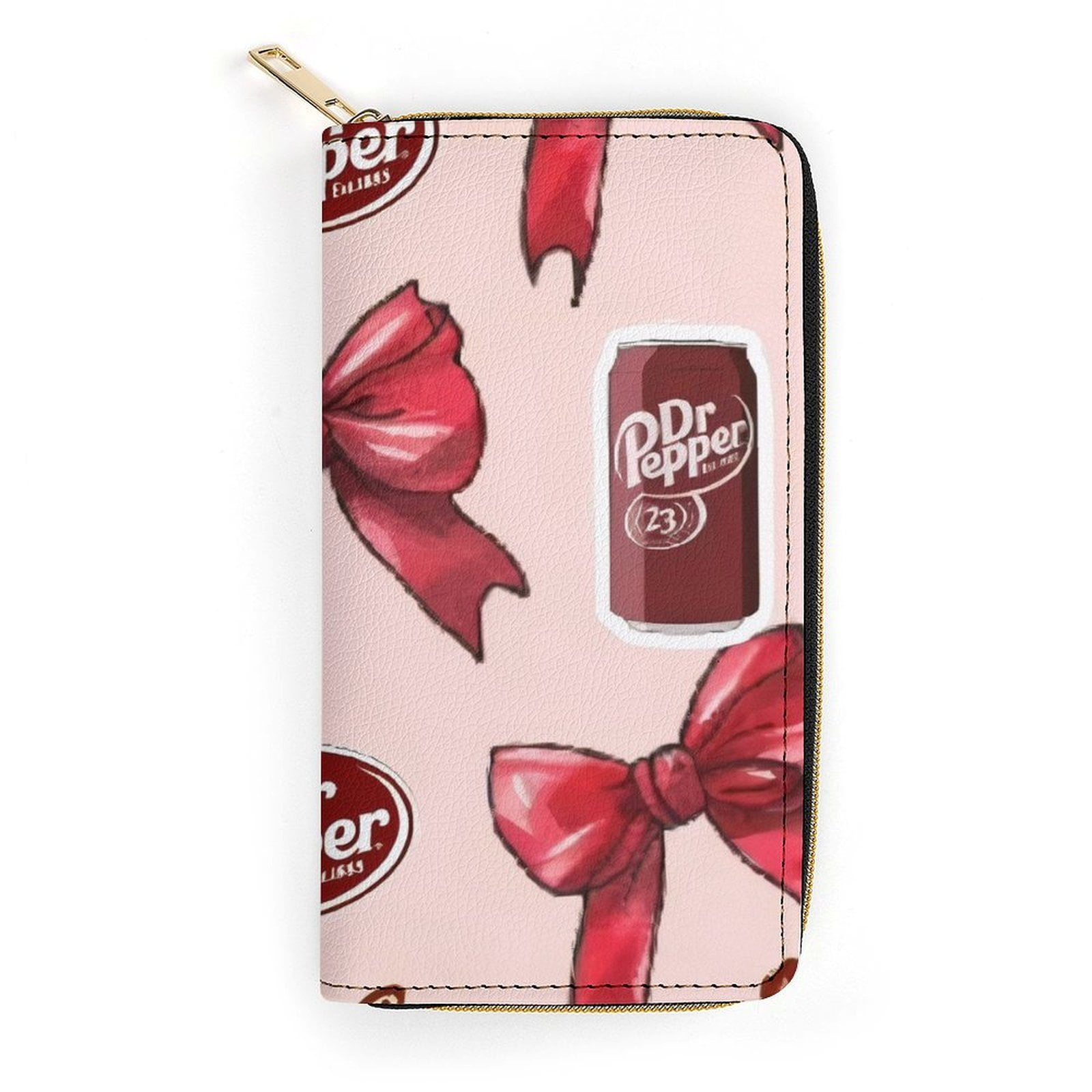 Dr.Pepper Cute Cartoon zippered PU card holder wallet 19.7x10.5cm ...