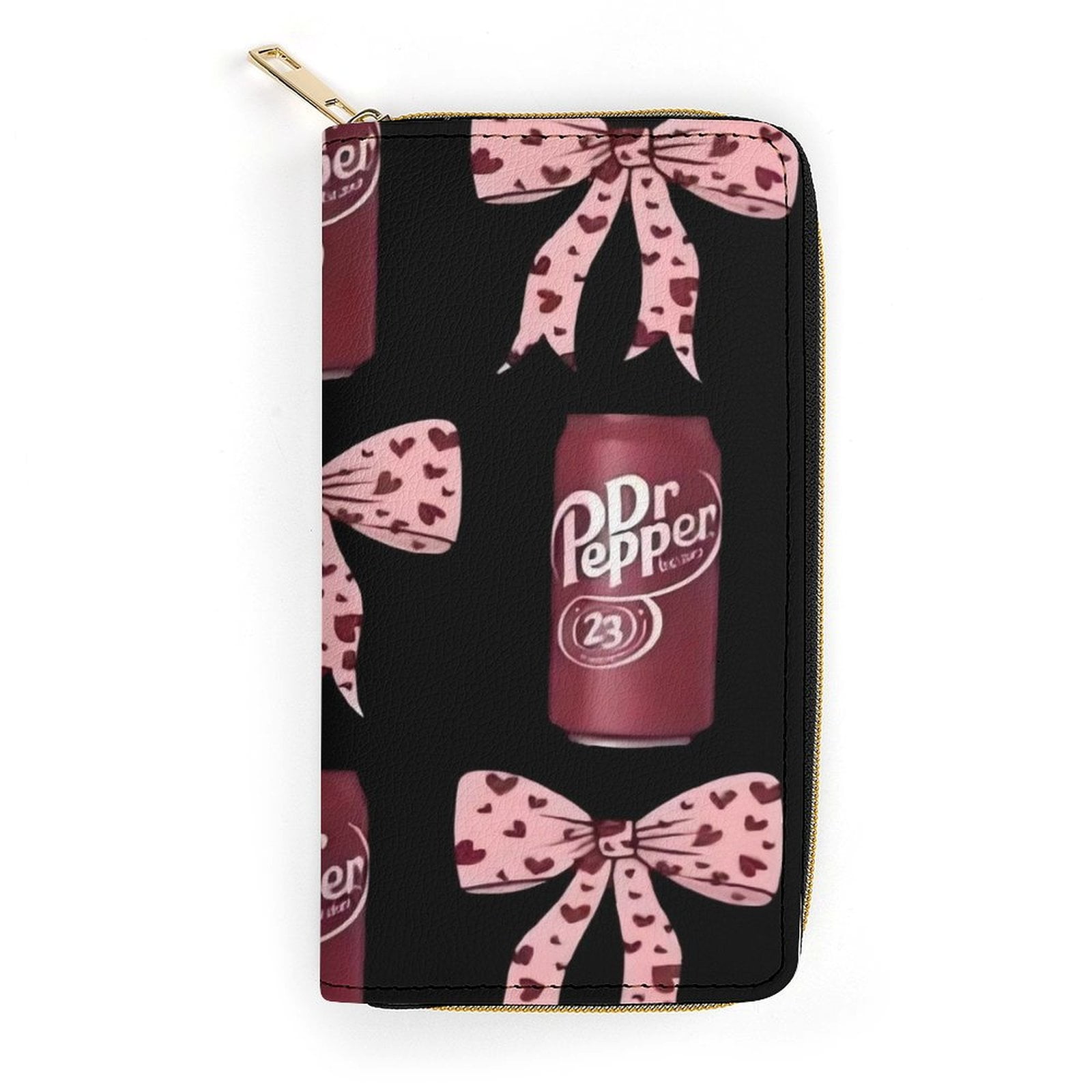 Dr.Pepper Cute Cartoon zippered PU card holder wallet 19.7x10.5cm ...