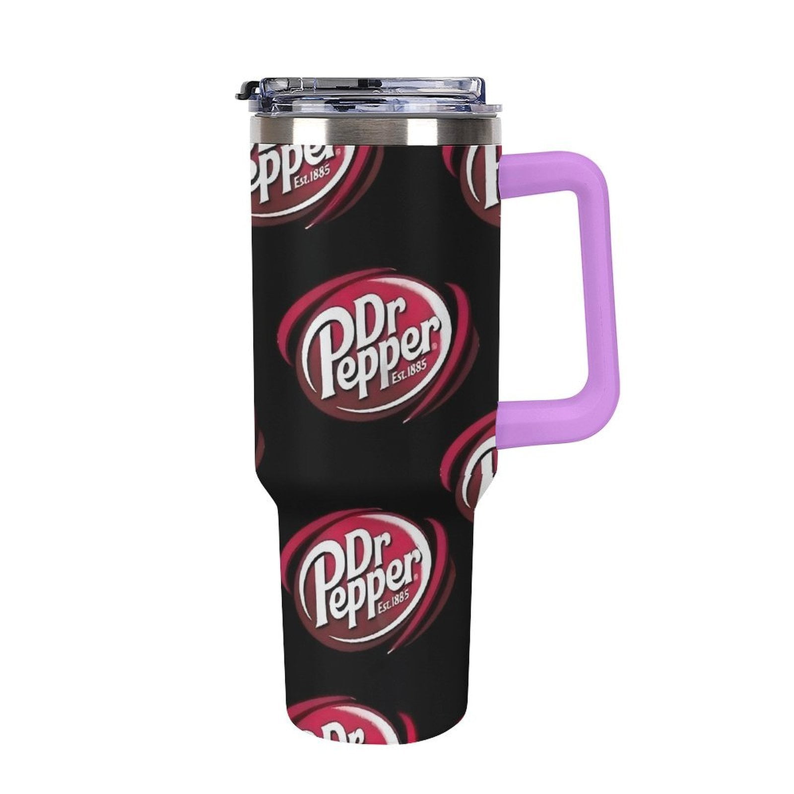 Dr.Pepper Cute cartoon car mug travel mug with handle and straw 40oz ...