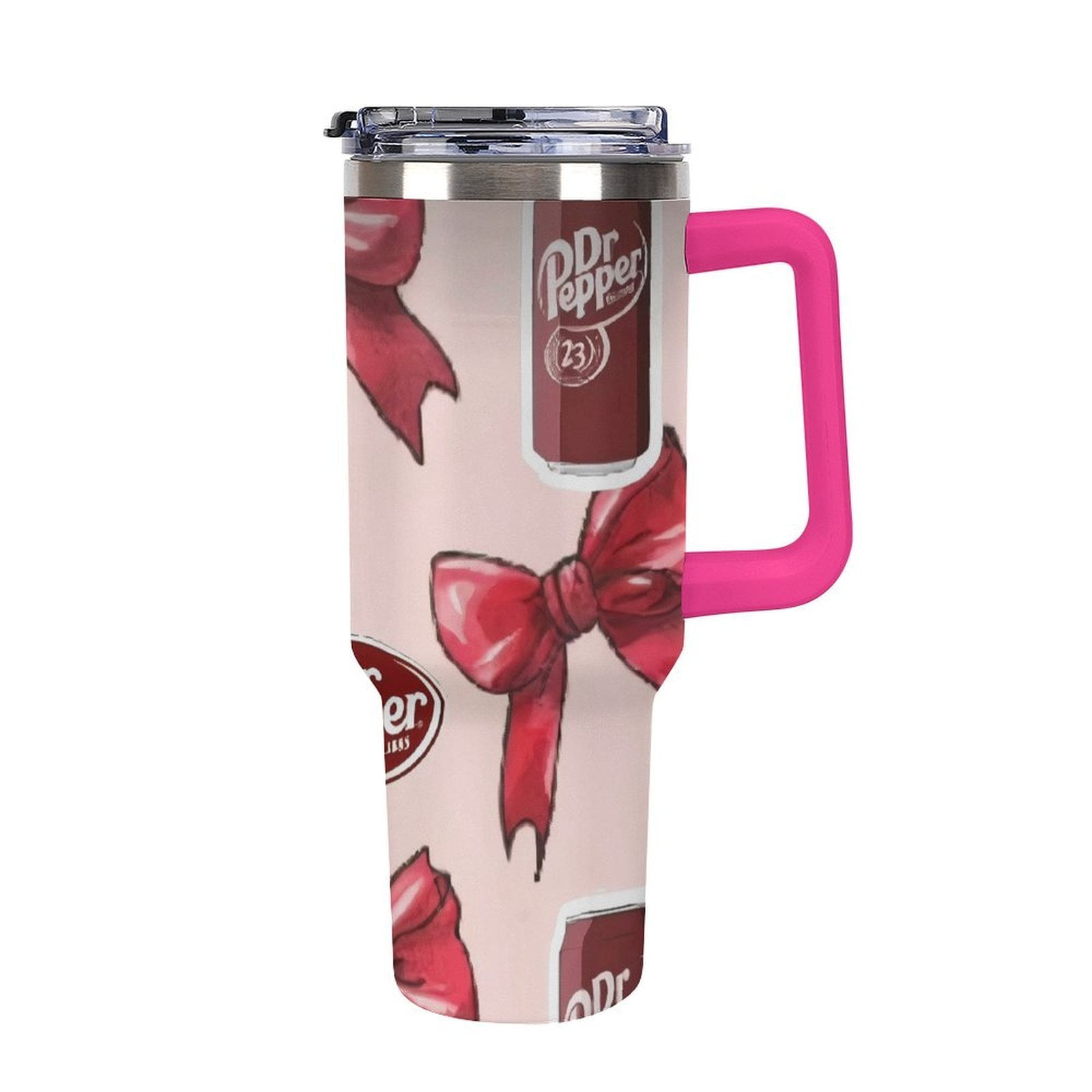 Dr.Pepper Cute cartoon car mug travel mug with handle and straw 40oz ...