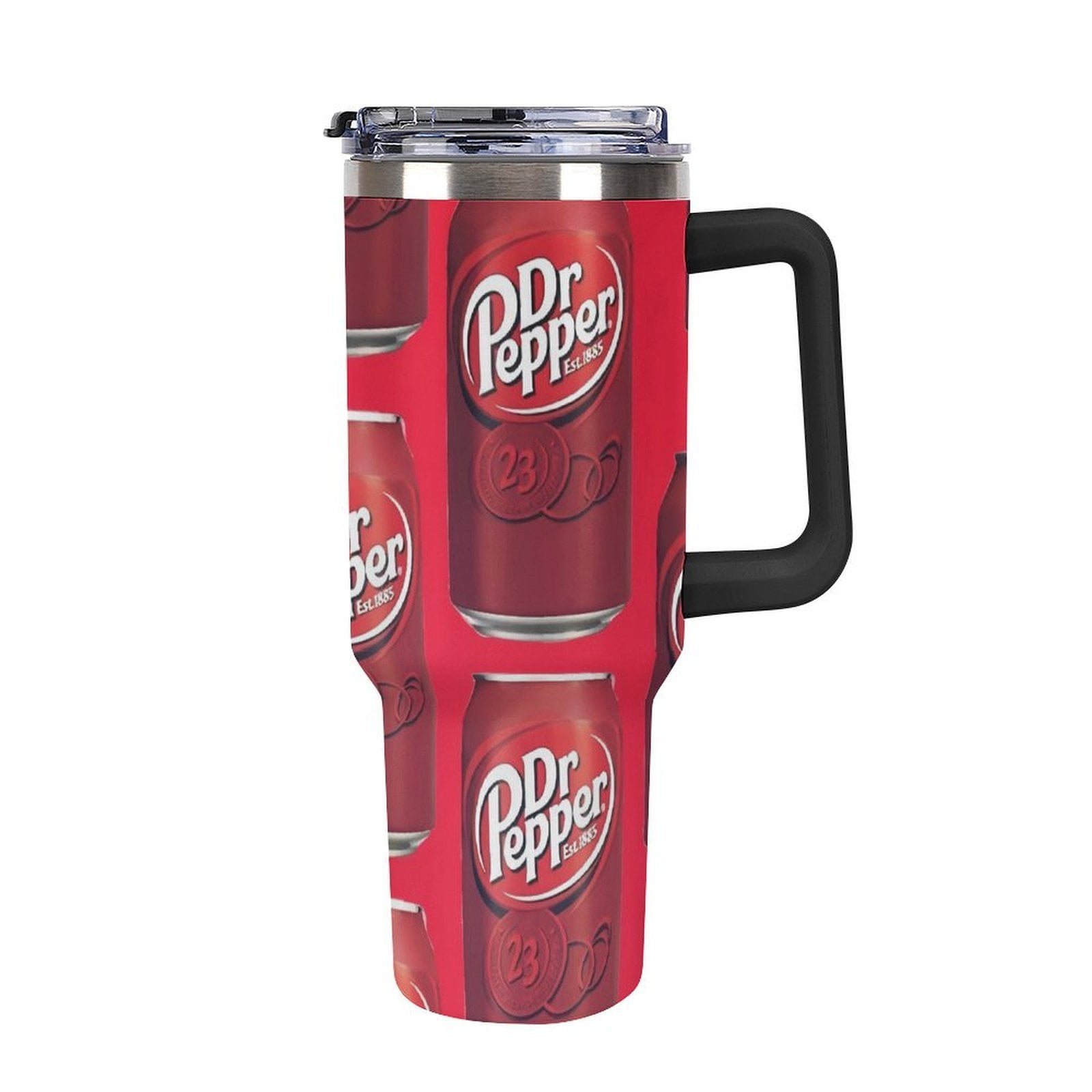 Dr.Pepper Cute cartoon car mug travel mug with handle and straw 40oz ...