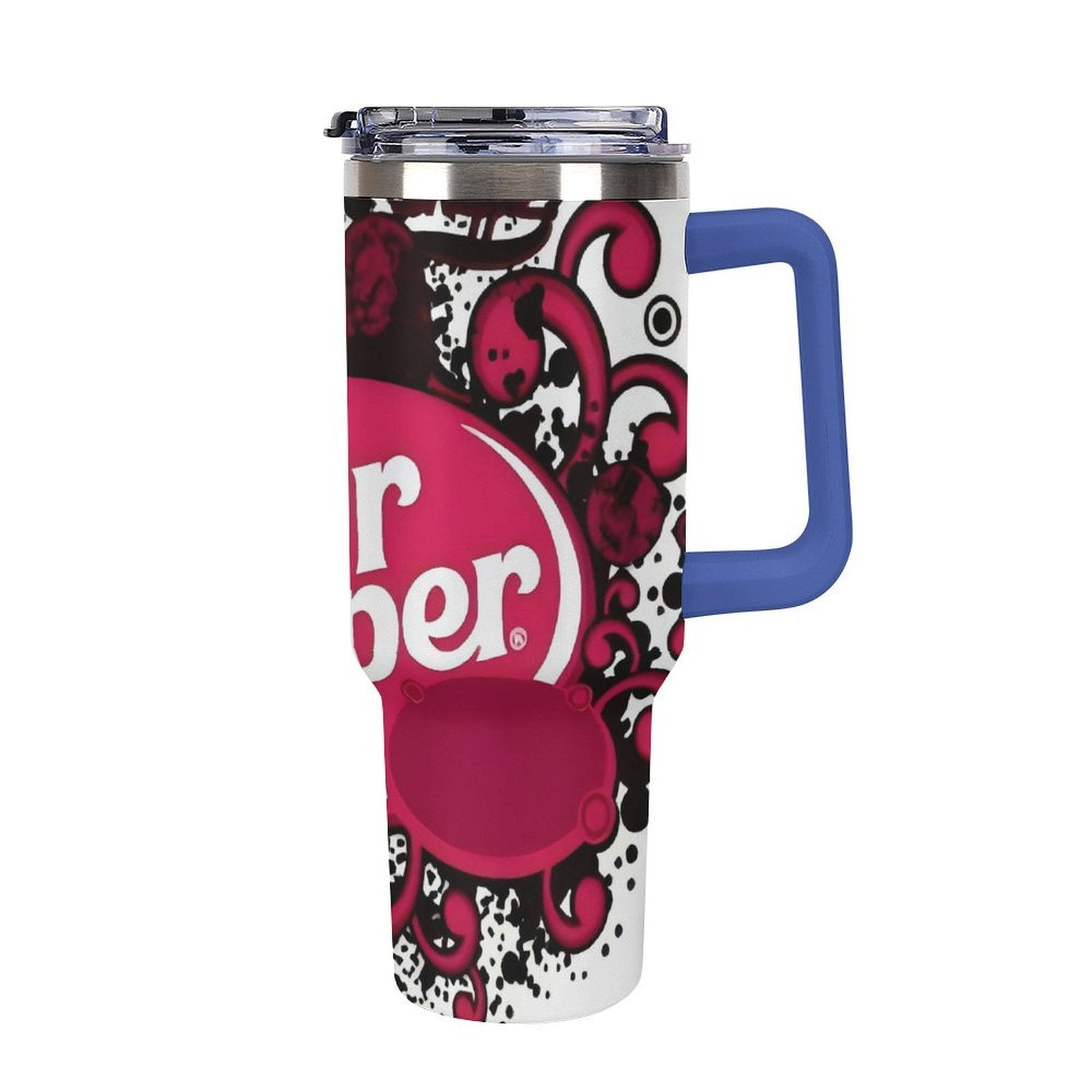 Dr.Pepper Cute cartoon car mug travel mug with handle and straw 40oz ...