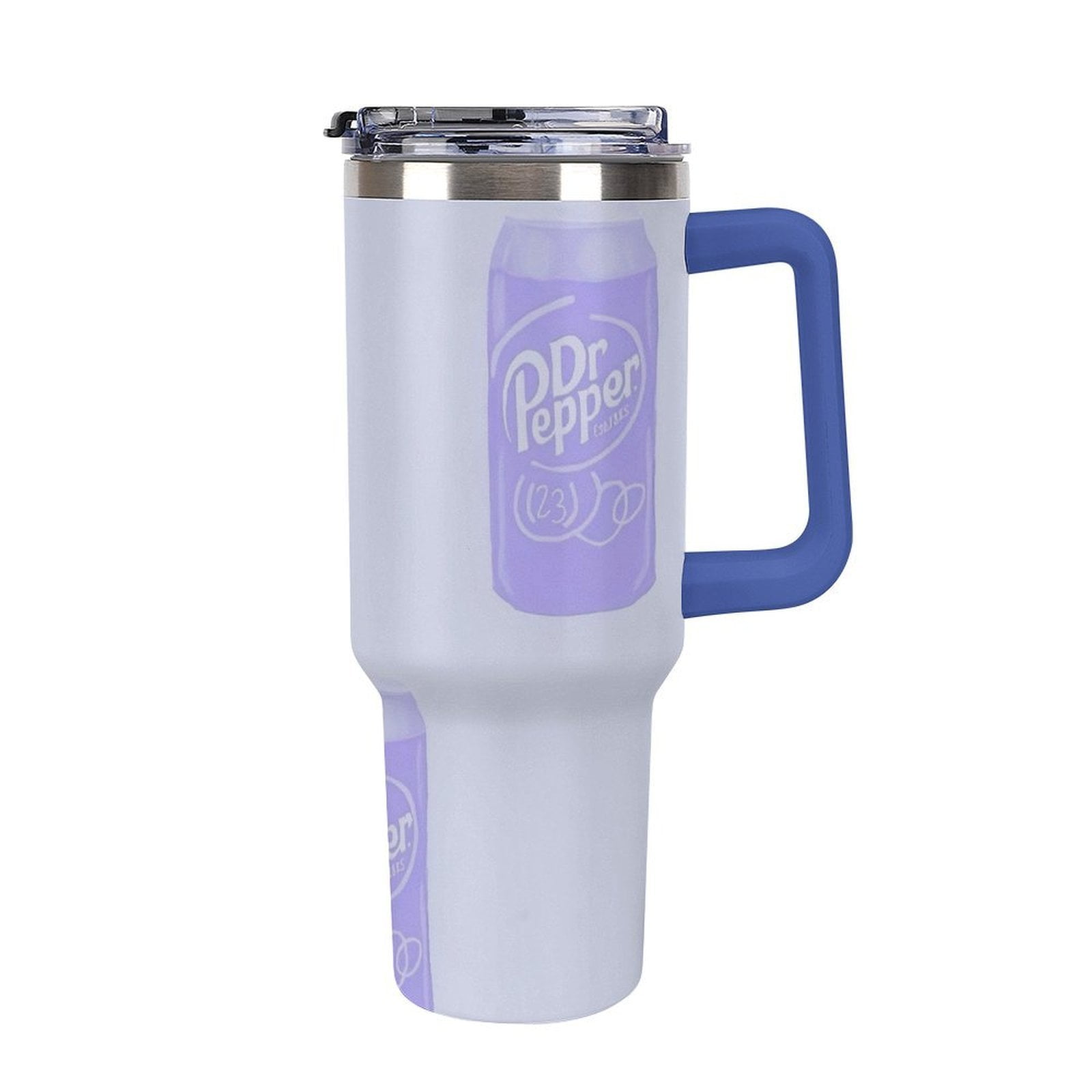 Dr.Pepper Cute cartoon car mug travel mug with handle and straw 40oz ...