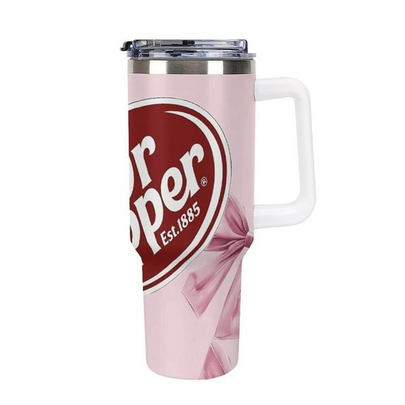 Dr.Pepper Cute cartoon car mug travel mug with handle and straw 40oz ...