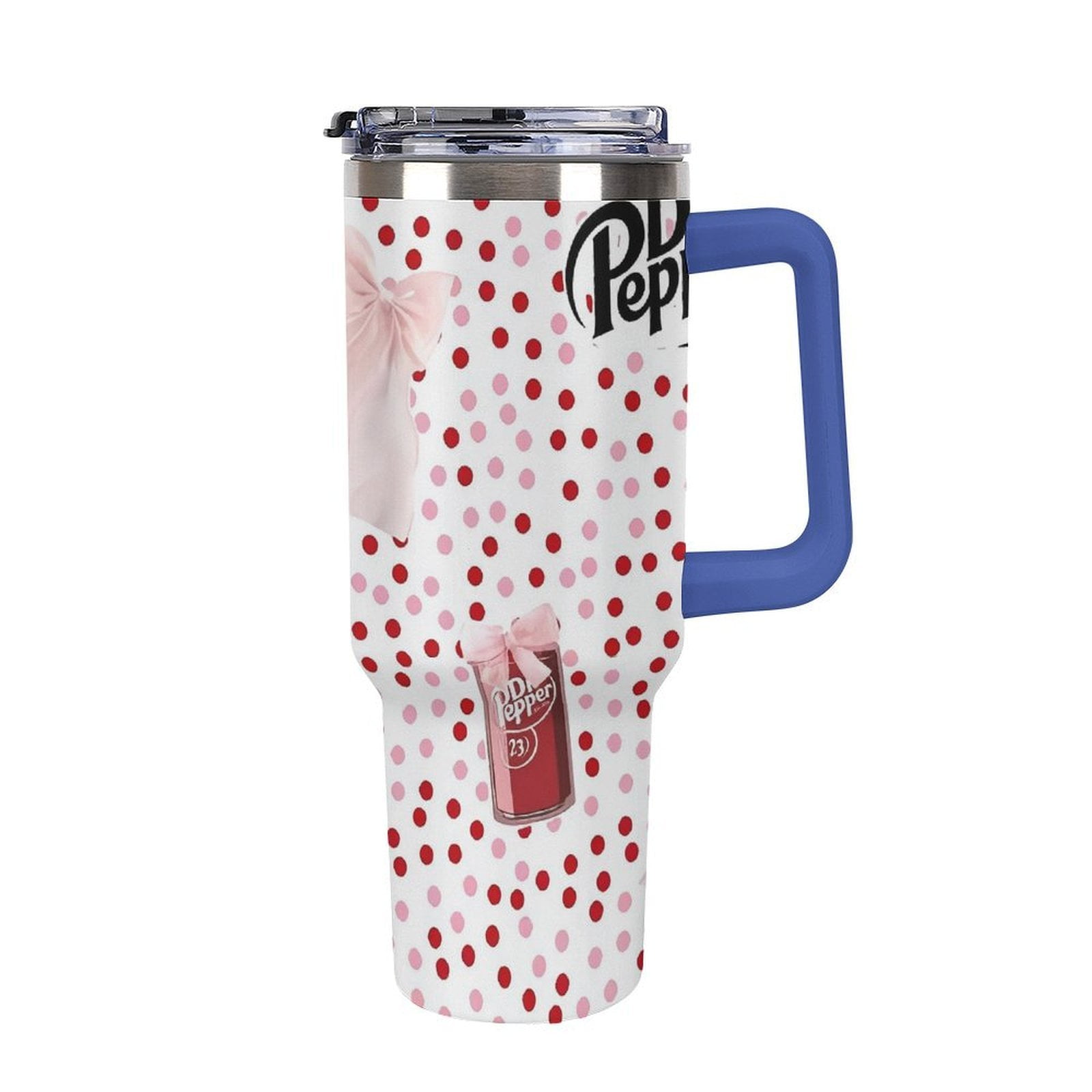 Dr.Pepper Cute cartoon car mug travel mug with handle and straw 40oz ...