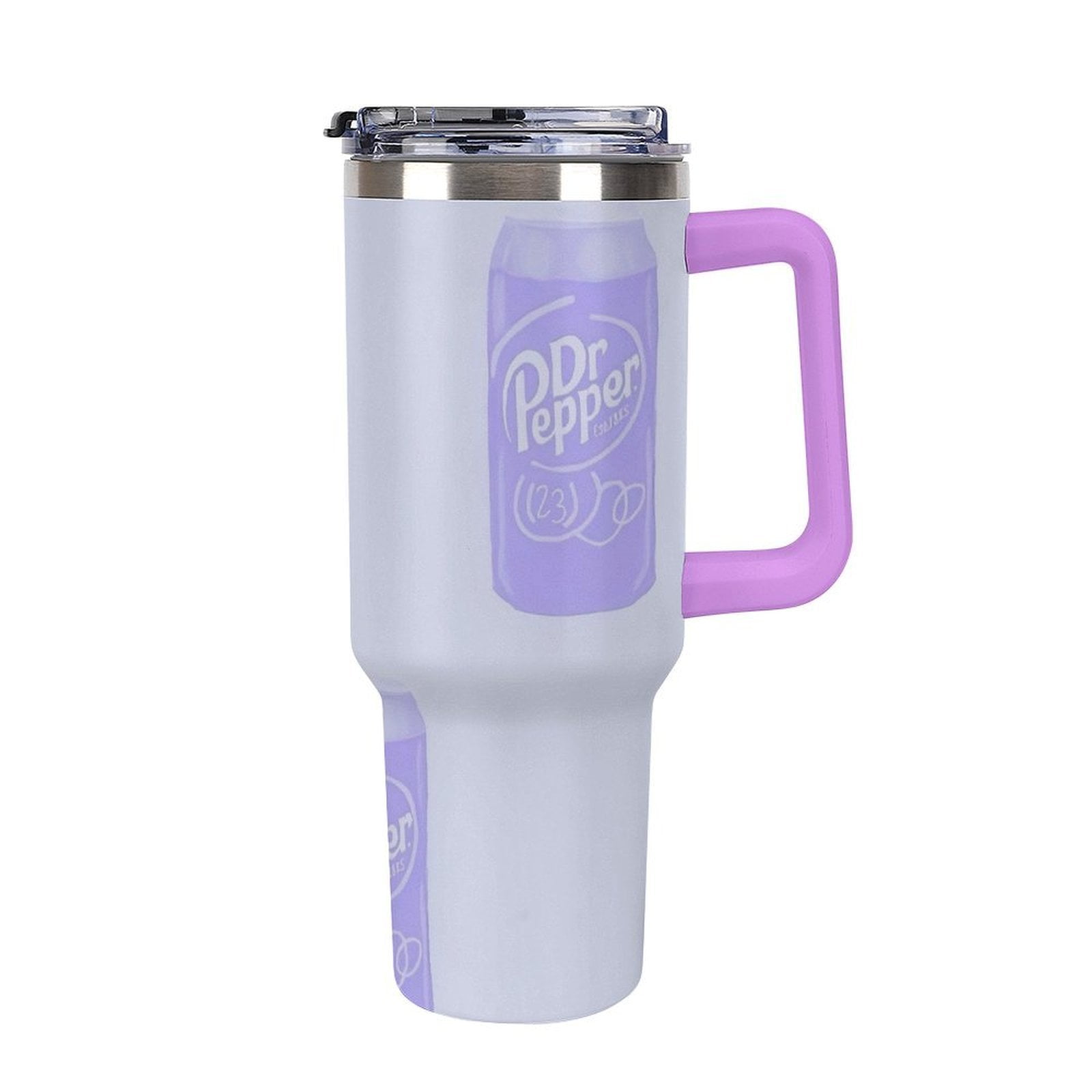 Dr.Pepper Cute cartoon car mug travel mug with handle and straw 40oz ...