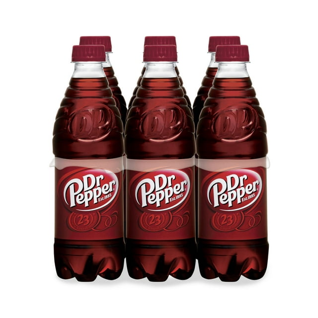 Dr. Pepper Dr Pepper, 0.5 L Bottles, 6 Pack - Walmart.com