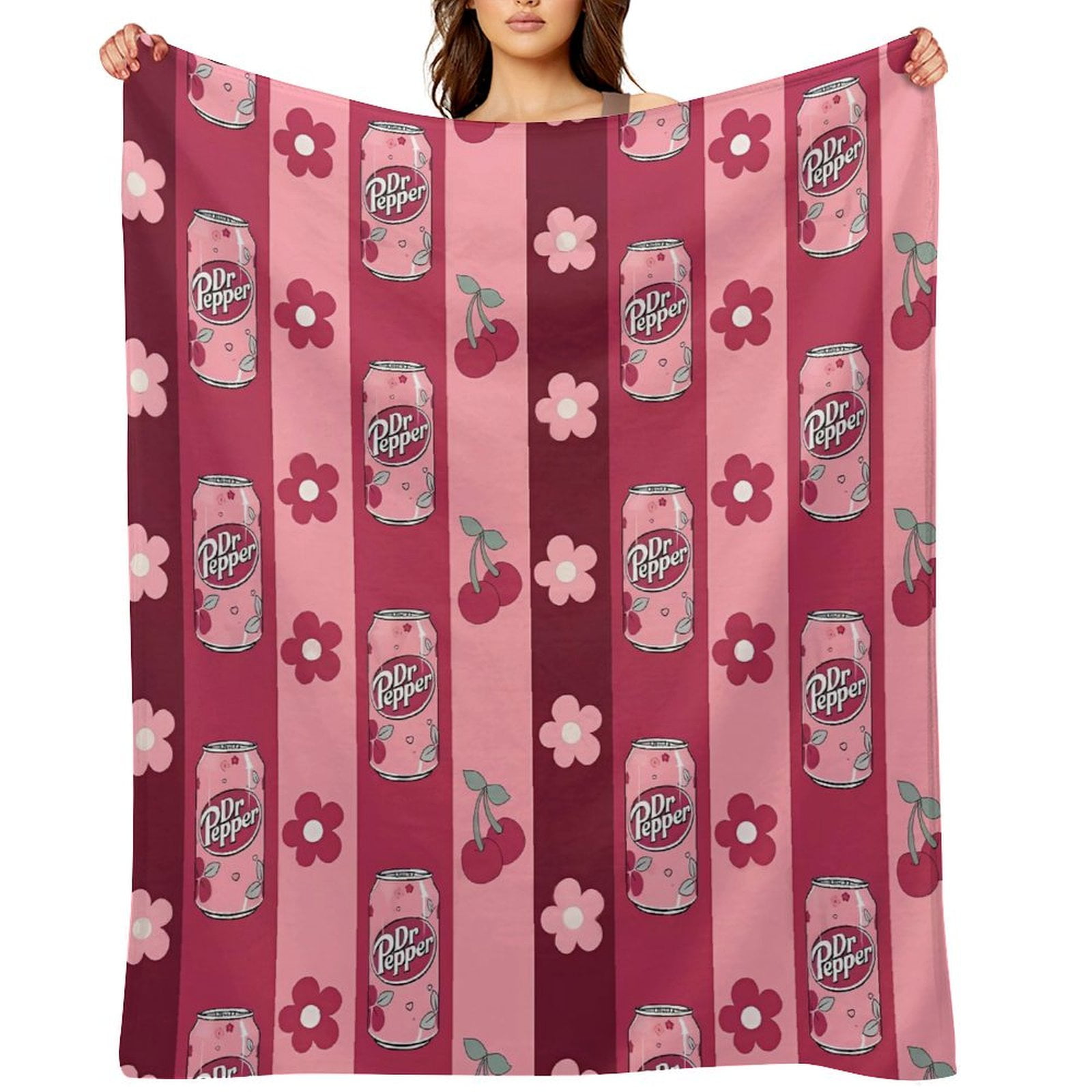 Dr Pepper Flannel Blanket Soft And Thick Small Blanket Wall-Hanging Decorative Item For Bed ...
