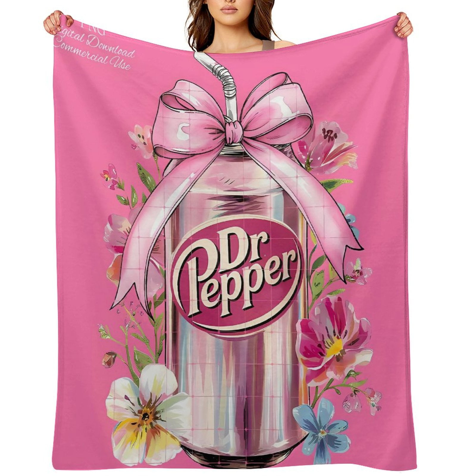 Dr Pepper Flannel Blanket Soft And Thick Small Blanket Wall-Hanging Decorative Item For Bed ...