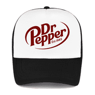 Tee Luv Dr Pepper Logo Mesh Back Trucker Style Cap - Walmart.com