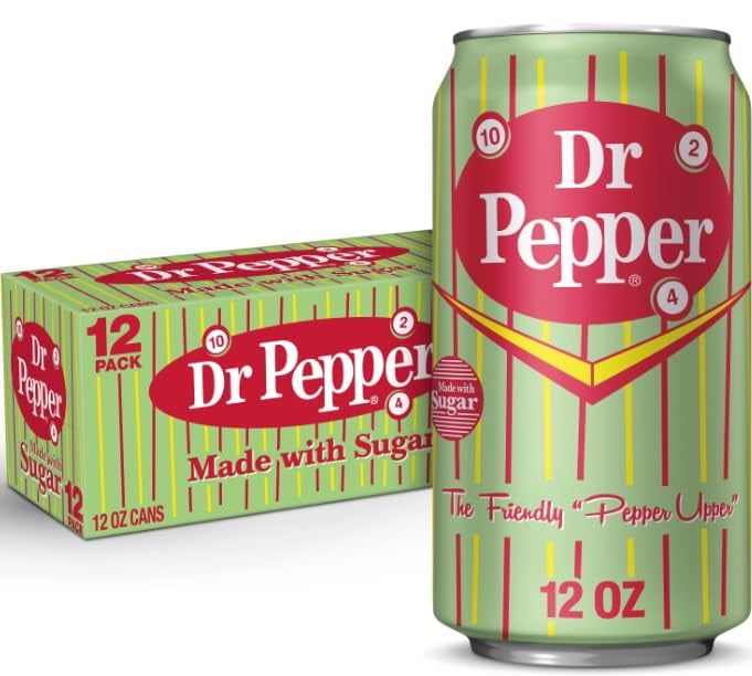 Louisiana Pantry Dr. Pepper Made With Real Sugar, 12 Ounce Cans ...