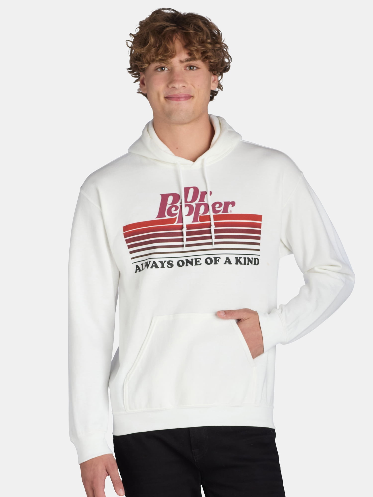 Dr. Pepper men's Graphic Hoodie - Logo Design - Walmart.com