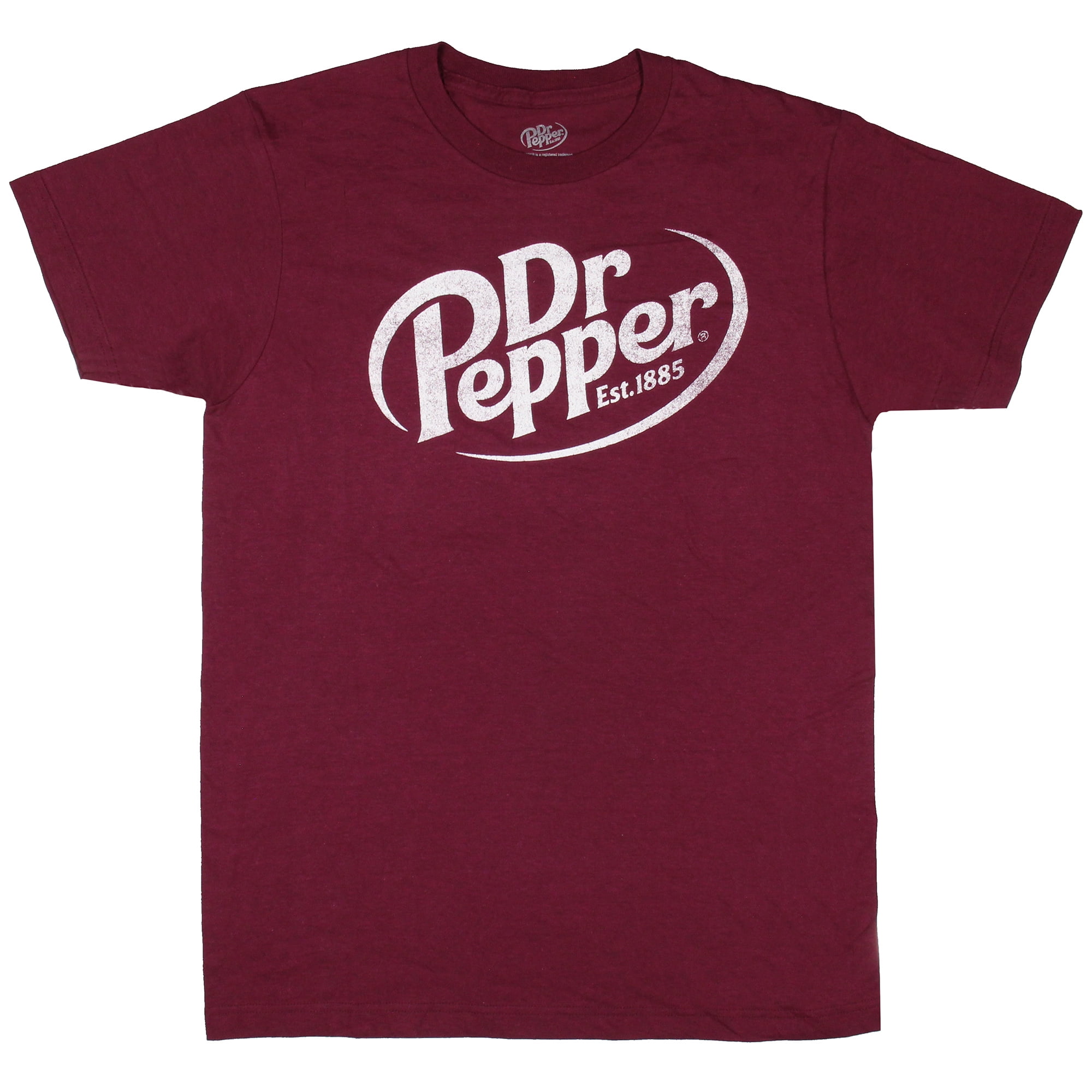 Dr Pepper Mens' Soda Pop Distressed Logo Est. 1885 Graphic Print T ...