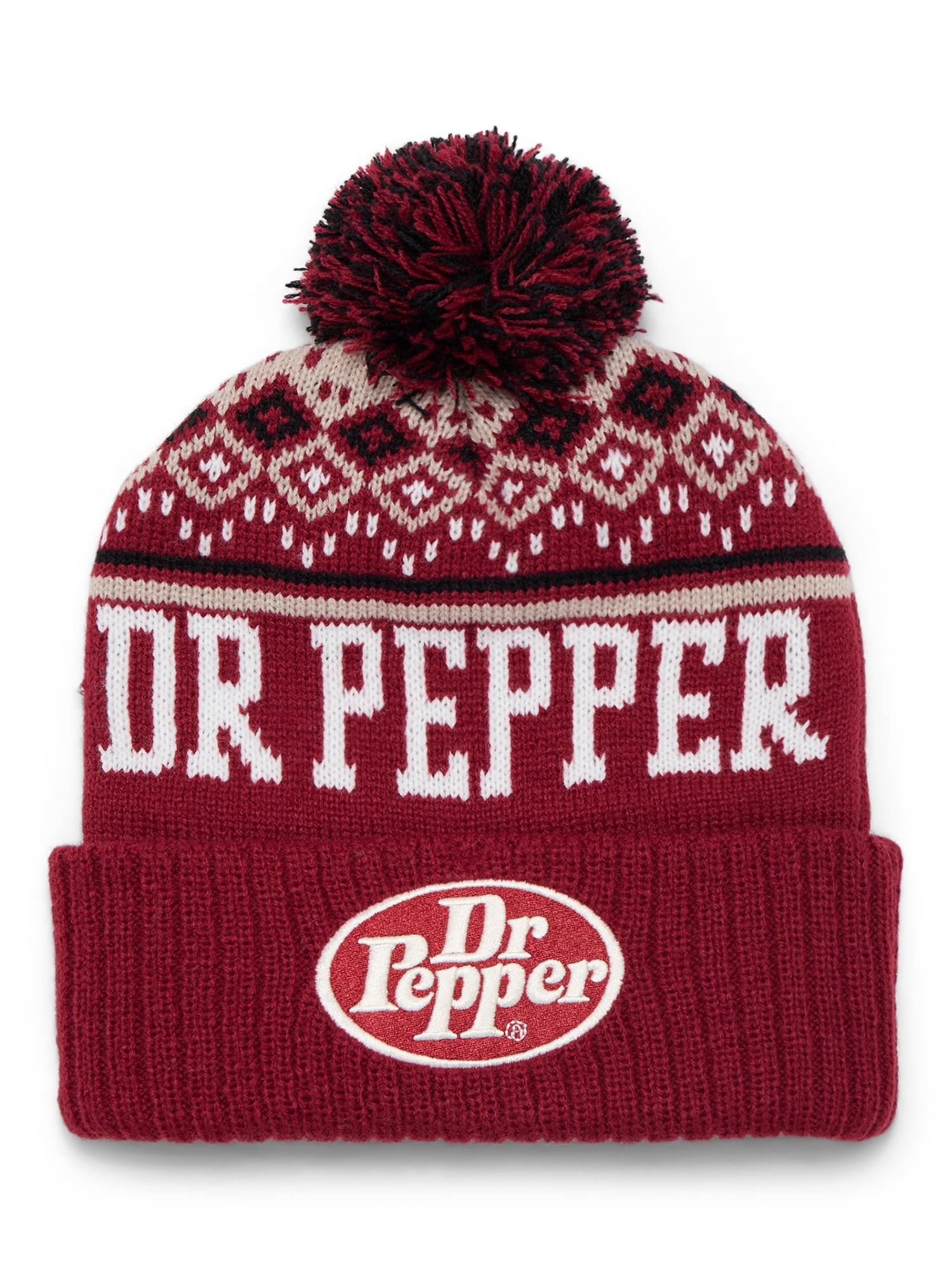 Dr. Pepper Women's Pom Beanie Hat - Walmart.com