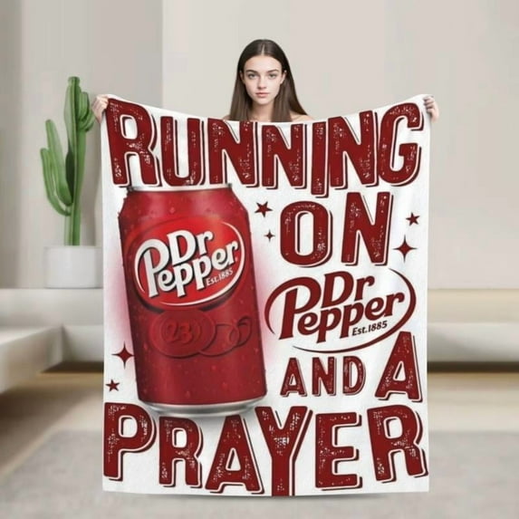 Dr Pepper Printed Blanket Bed Blankets and Throws Microfiber Bedding ...