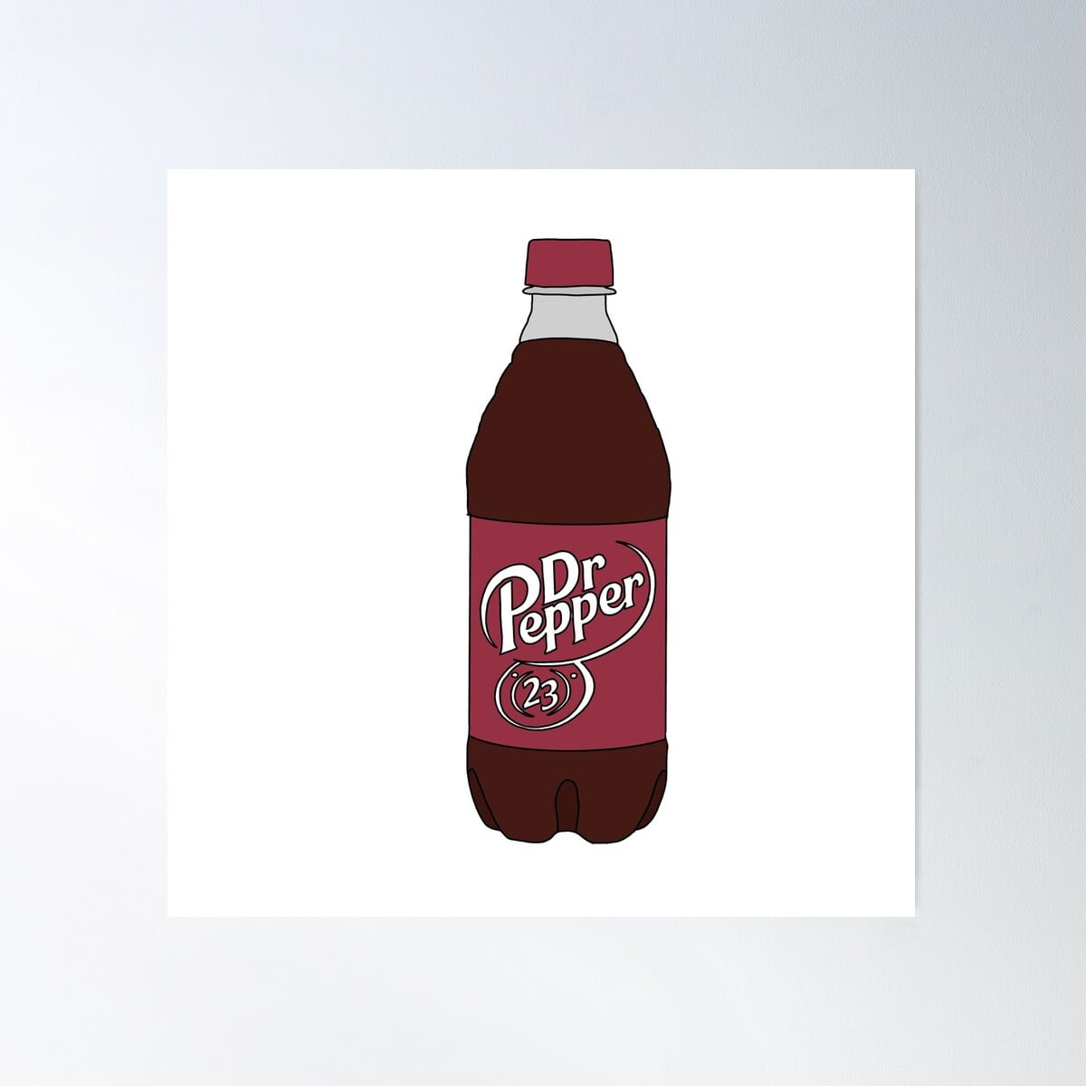 Dr.Pepper Soda Bottle Poster Wall Art, Modern Wall Decor For Living ...