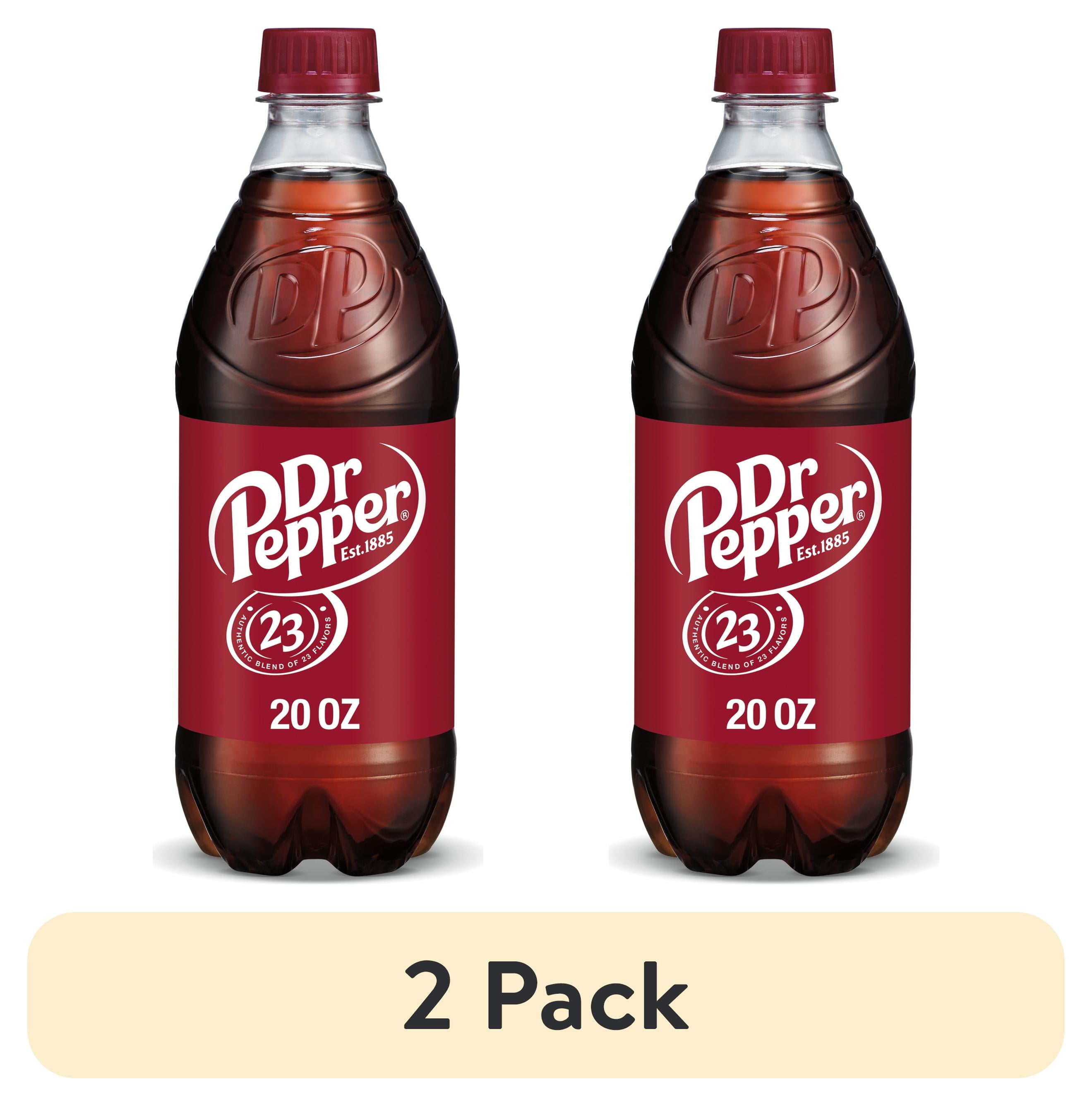 (2 pack) Dr Pepper Soda Pop, 20 fl oz, Bottle - Walmart.com