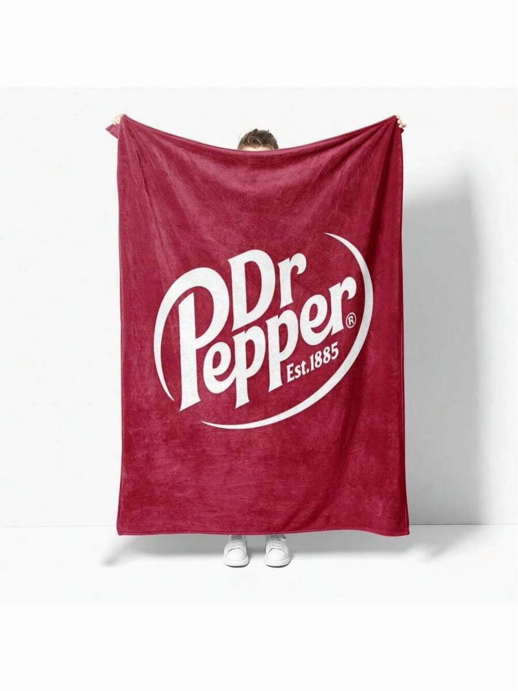 Dr. Pepper Soft Flannel Throw Blanket - Cozy And Warm For Sofa, Bed ...