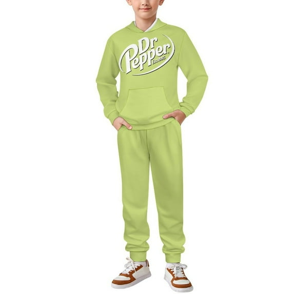 Dr Pepper Sweatshirt Set, 2 Piece Outfit Set for Boys Girls, Hoodie ...