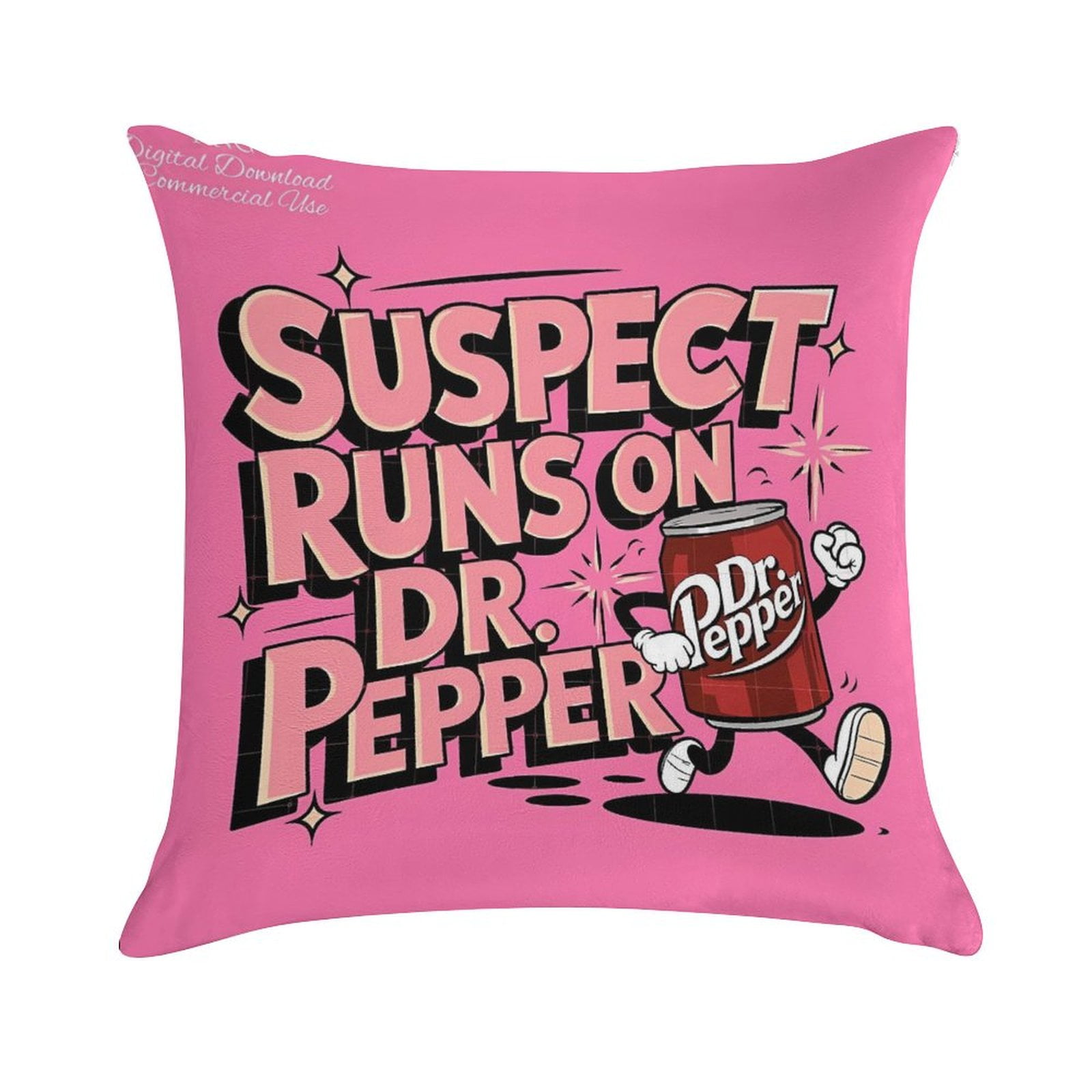 Dr Pepper Throw Pillow Cover Super Soft Pillow Cover Sofa Decoration ...