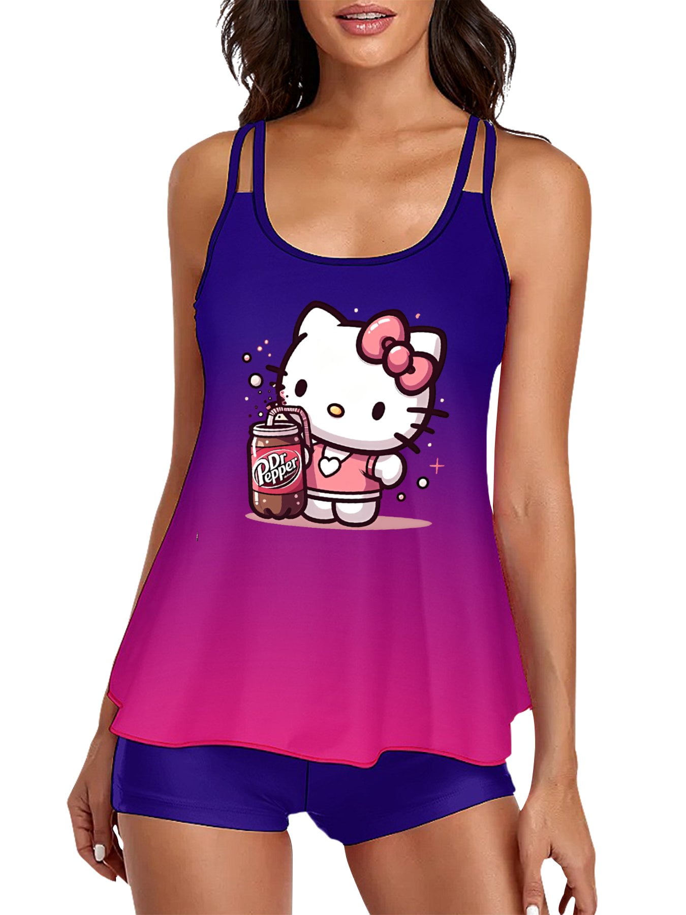 Dr Pepper Women's Detachable Bra And Swim Briefs Two-Piece Swimsuit Set ...