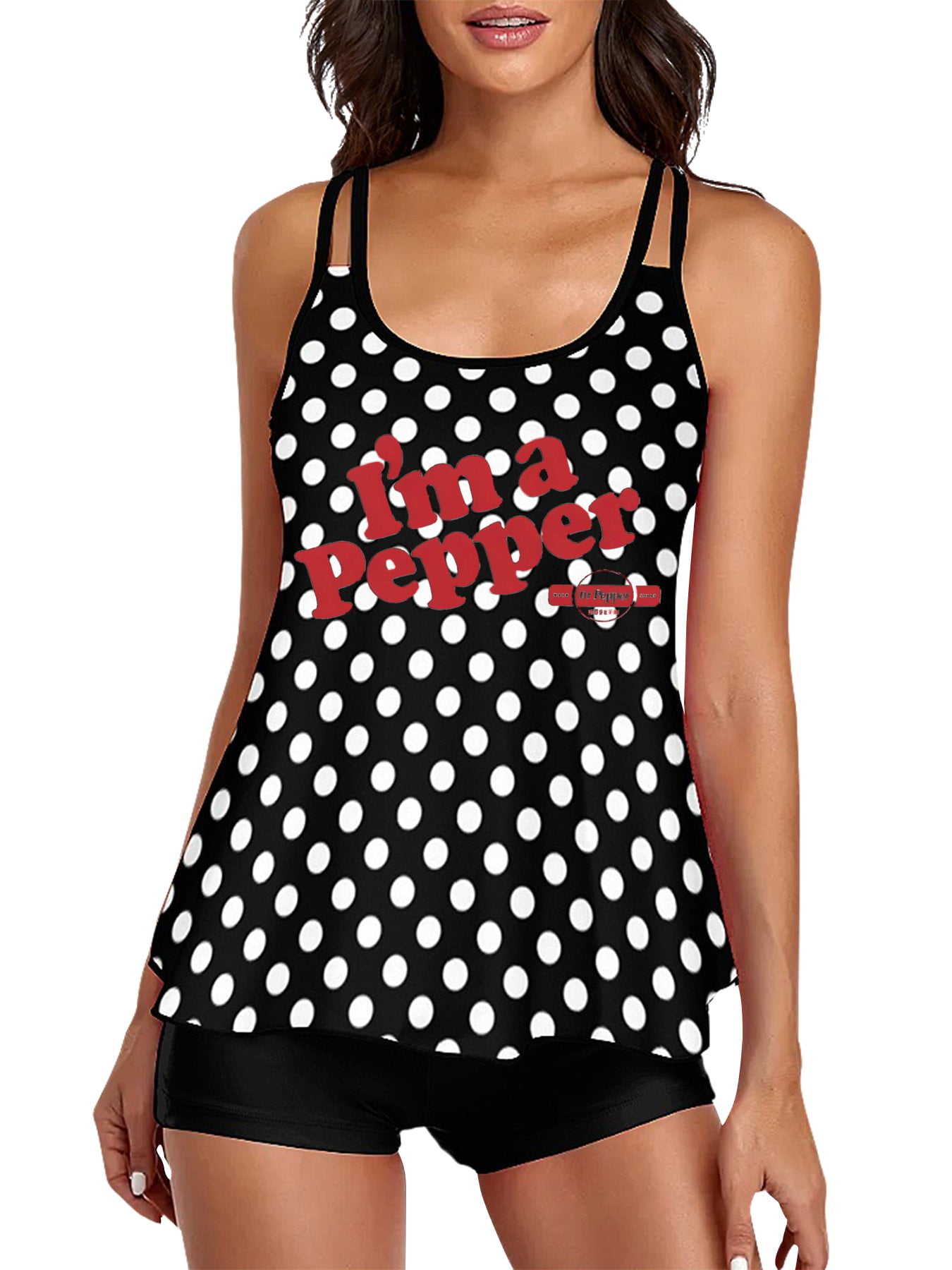 Dr Pepper Women's Detachable Bra And Swim Briefs Two-Piece Swimsuit Set ...