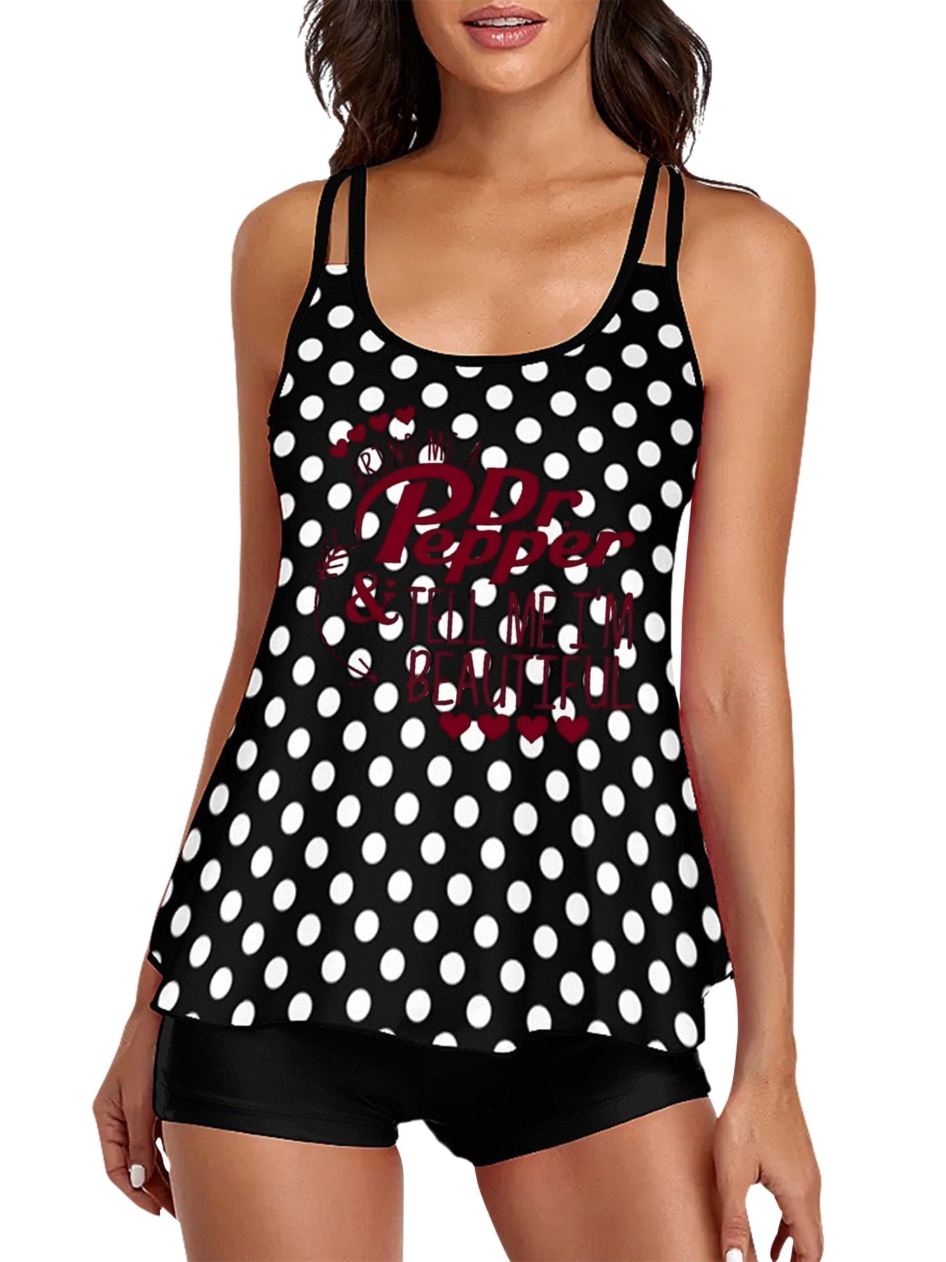 Dr Pepper Women's Detachable Bra And Swim Briefs Two-Piece Swimsuit Set ...