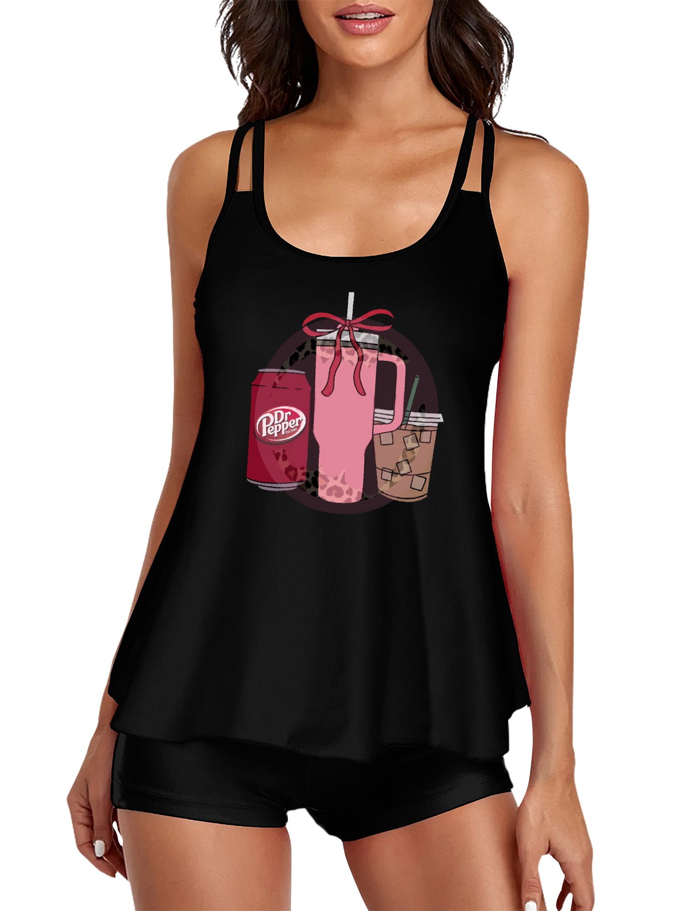 Dr Pepper Women's Detachable Bra And Swim Briefs Two-Piece Swimsuit Set ...