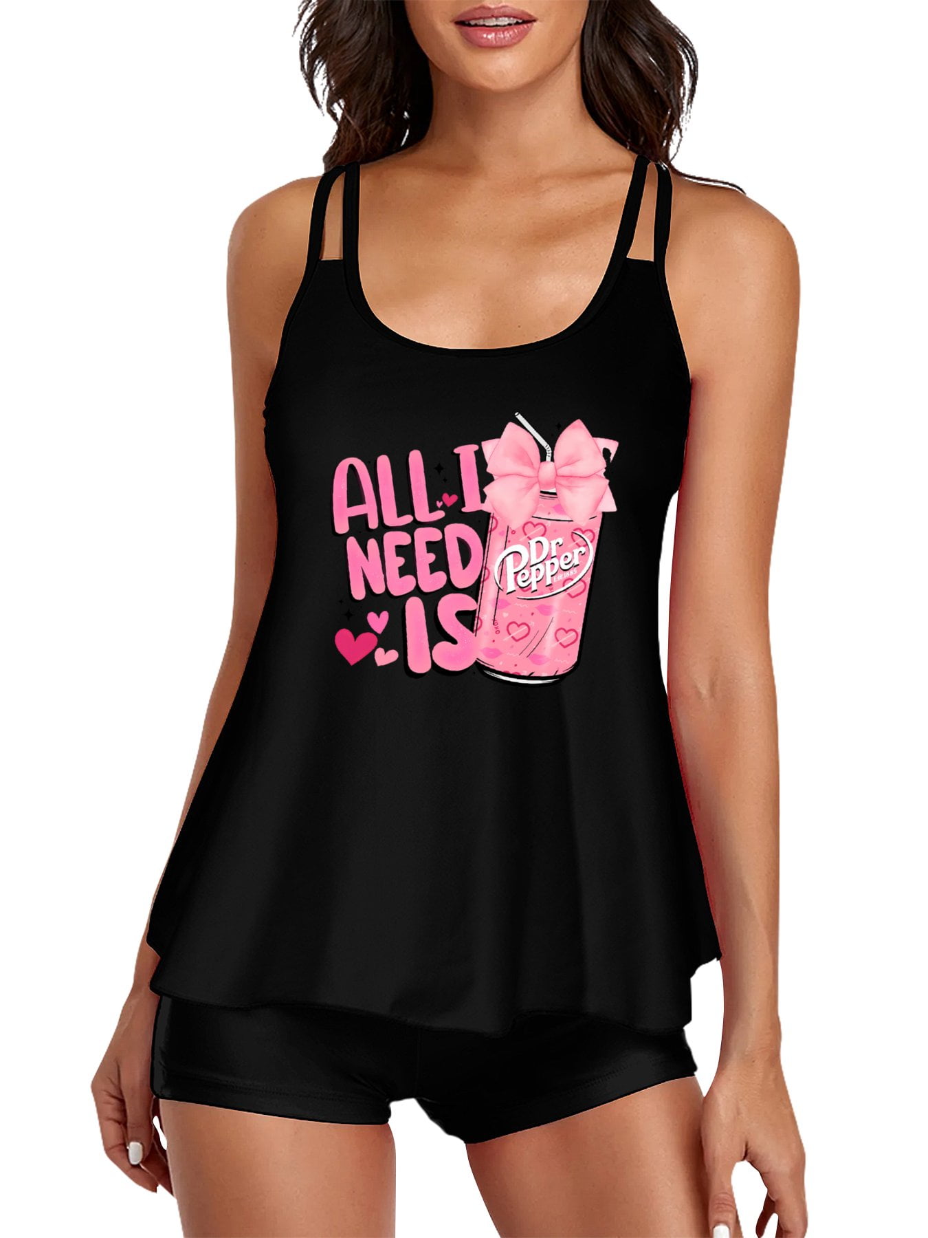 Dr Pepper Women's Detachable Bra And Swim Briefs Two-Piece Swimsuit Set ...