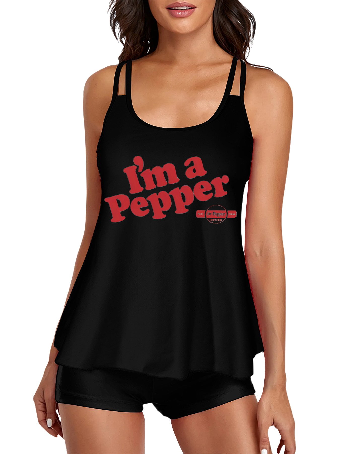 Dr Pepper Women's Detachable Bra And Swim Briefs Two-Piece Swimsuit Set ...