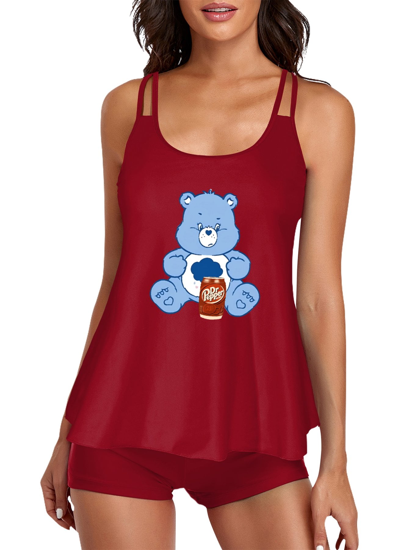 Dr Pepper Women's Detachable Bra And Swim Briefs Two-Piece Swimsuit Set ...