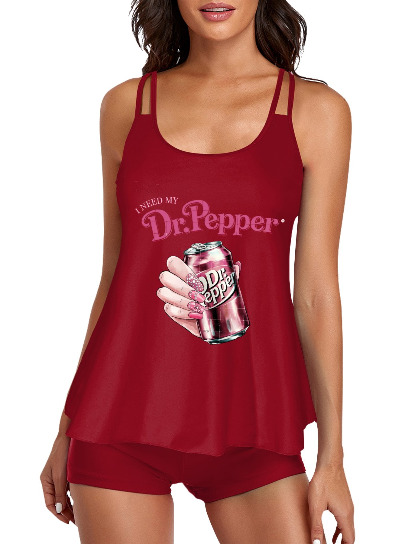 Dr Pepper Women's Two-Piece Detachable Bra And Panties Swimsuit Set ...