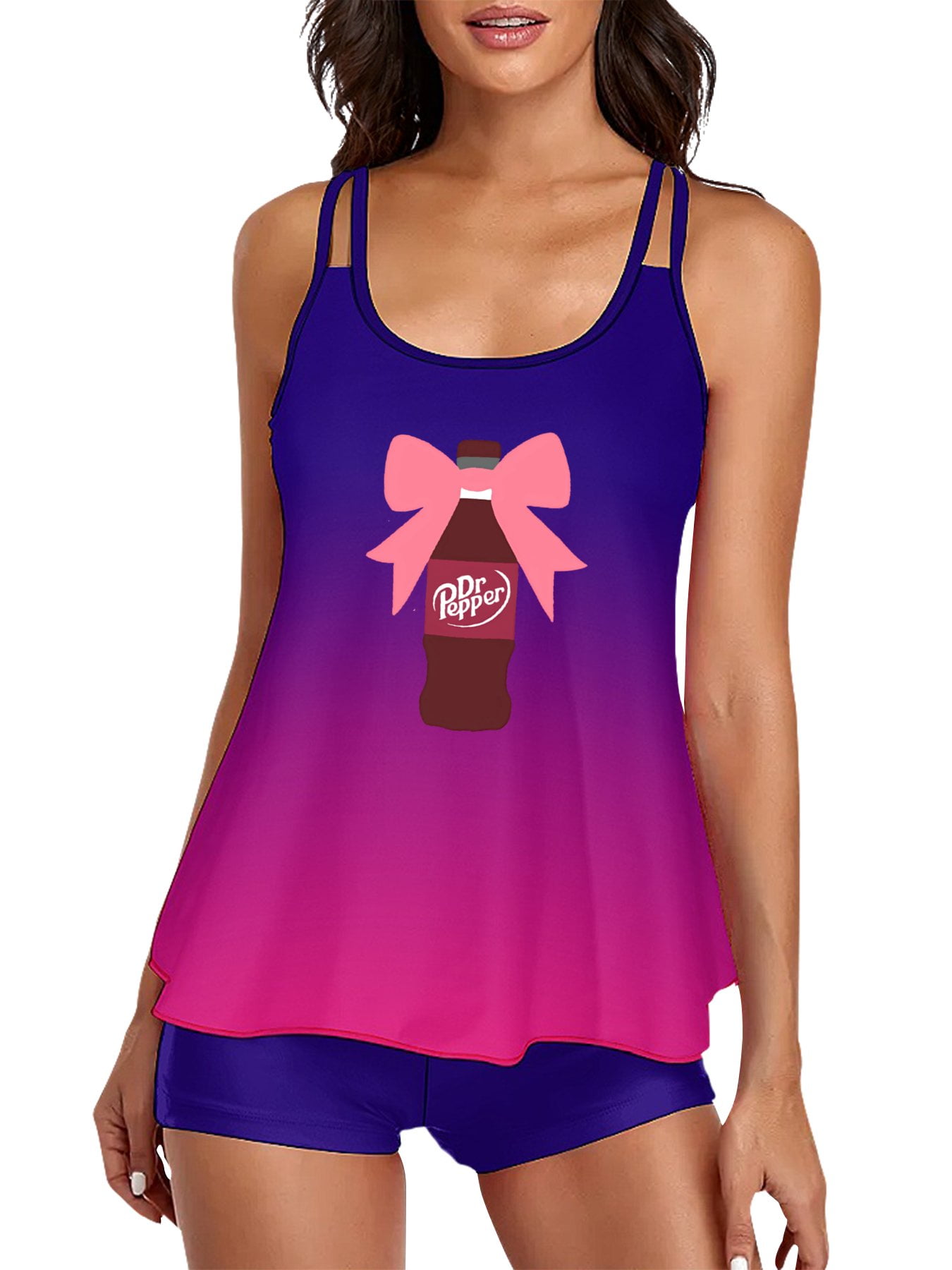 Dr Pepper Women's Two-Piece Detachable Bra And Panties Swimsuit Set ...