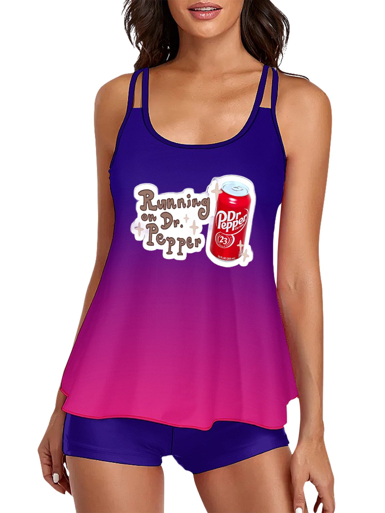 Dr Pepper Women's Two-Piece Detachable Bra And Panties Swimsuit Set ...