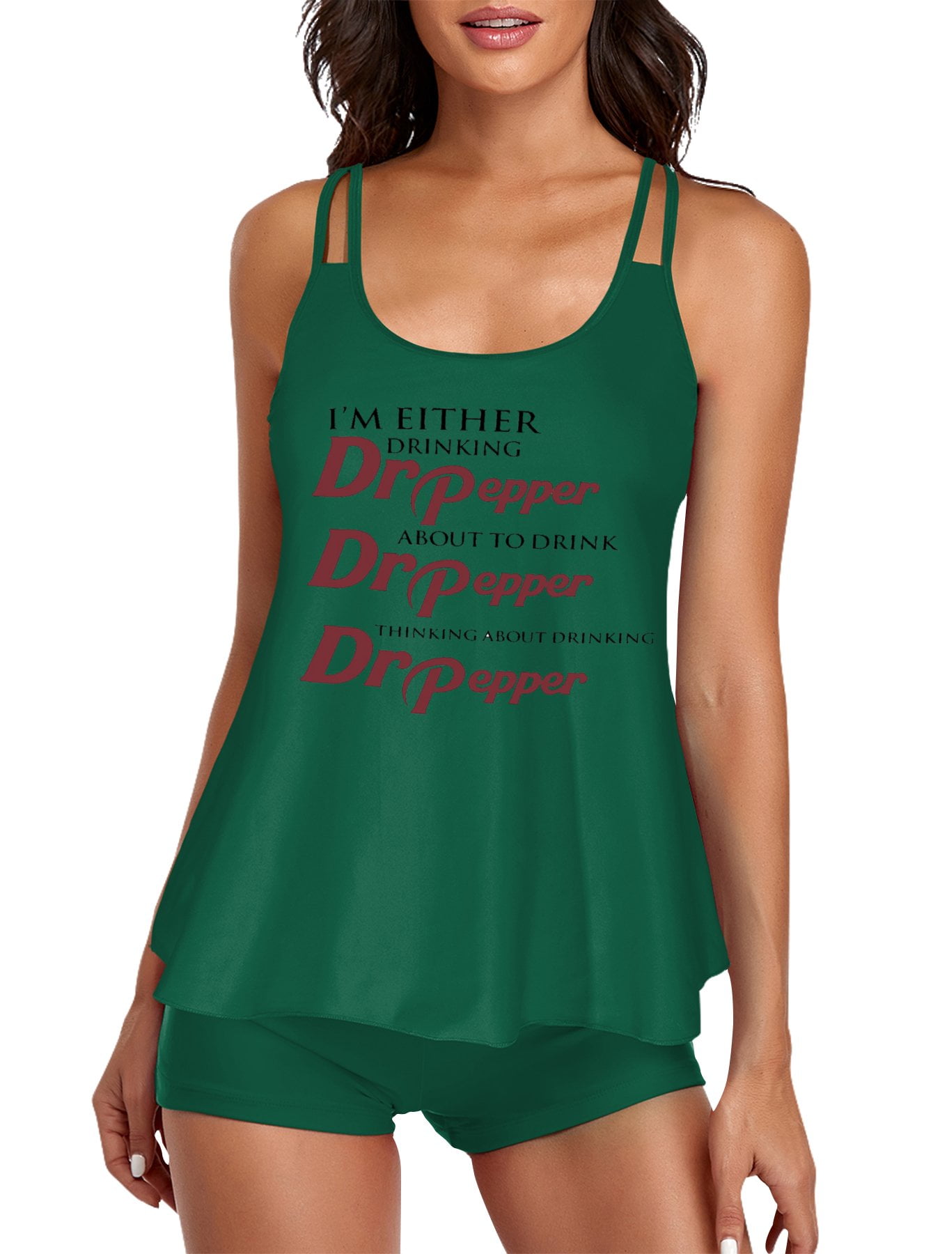 Dr Pepper Women's Two-Piece Detachable Bra And Panties Swimsuit Set ...