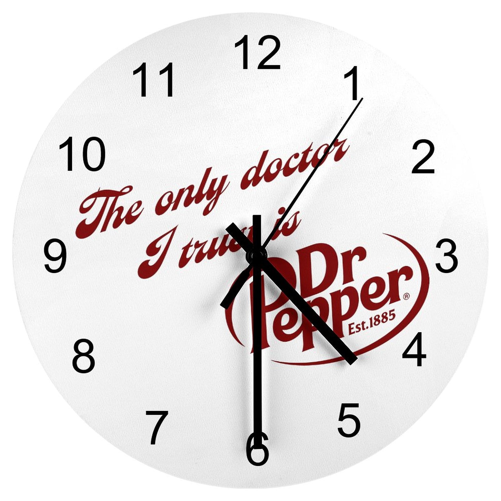 Dr Pepper Wooden Wall Clock Antique Wooden Clock Face Ilent Clock ...