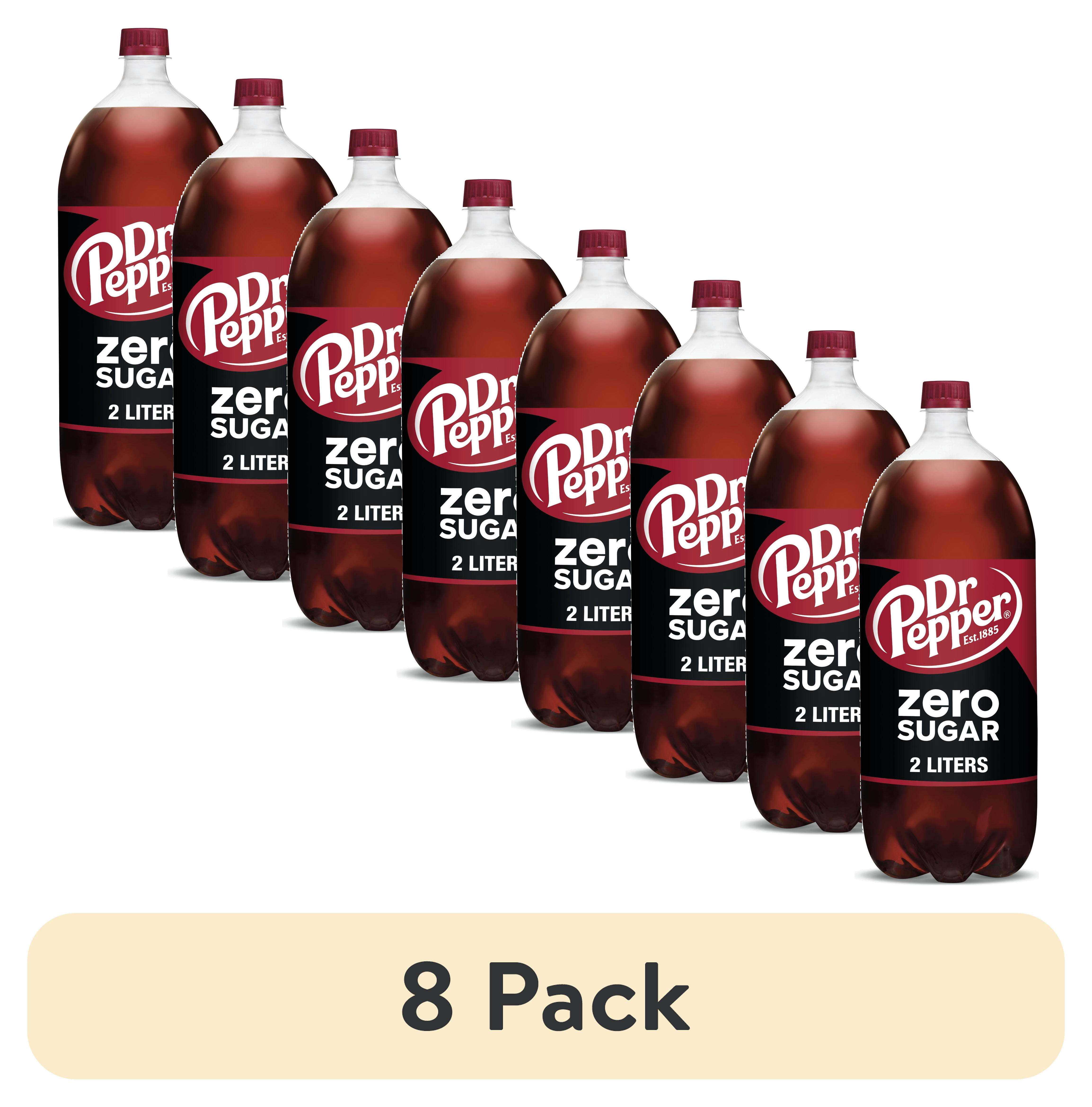 (8 pack) Dr Pepper Zero Sugar Soda Pop, 2 L, Bottle - Walmart.com