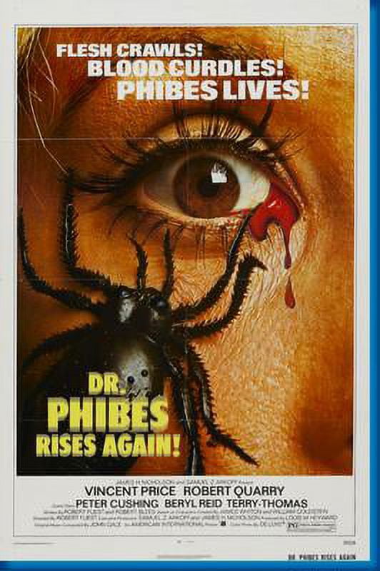 Dr Phibes Rises Again Movie Poster Art Poster 24x36 Unframed, Age ...