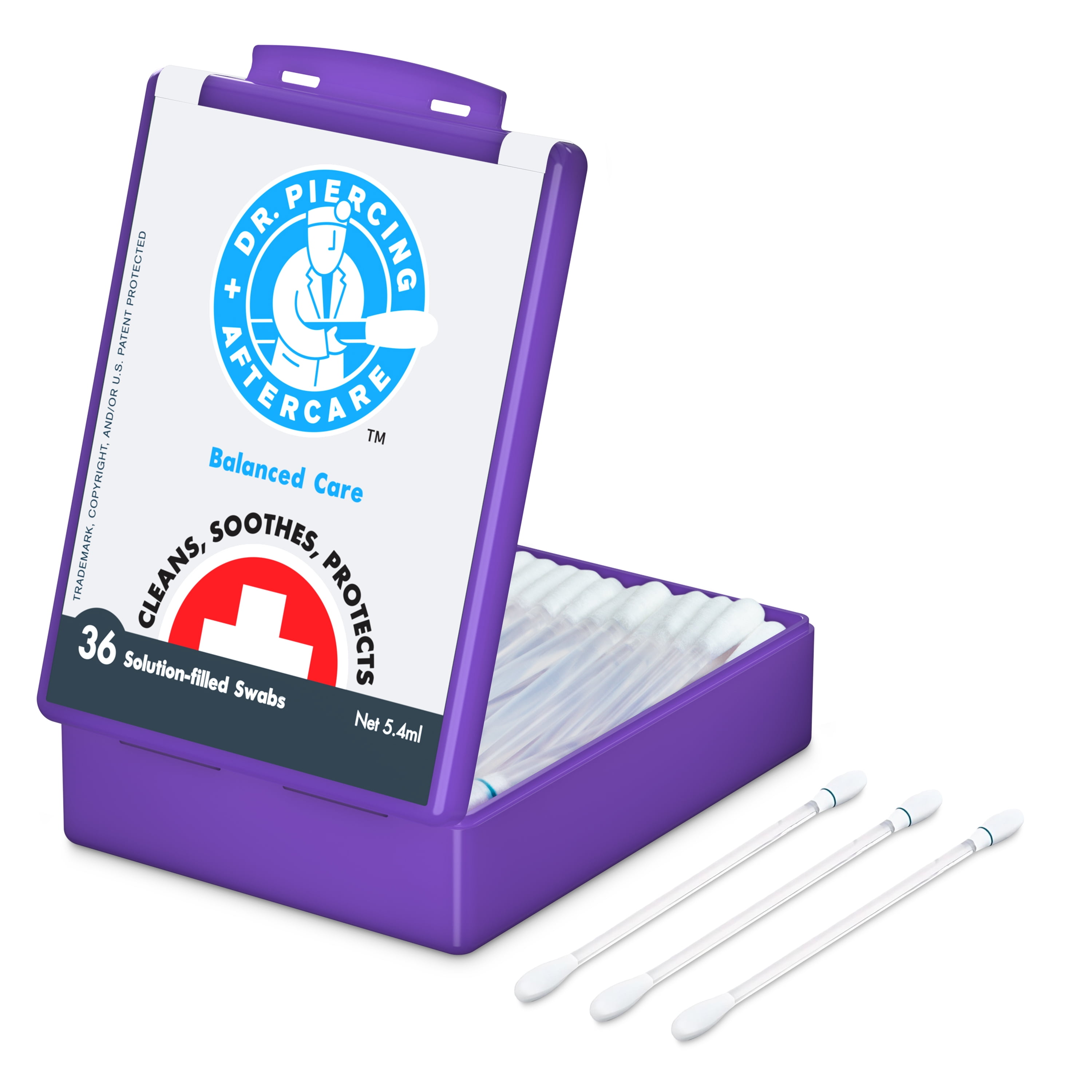 Dr. Piercing Aftercare Swabs (Balanced Care) - Gentle Ear Piercing ...