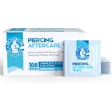 Dr. Piercing Aftercare Wipes - Gentle Wound Wash Saline Solution for ...