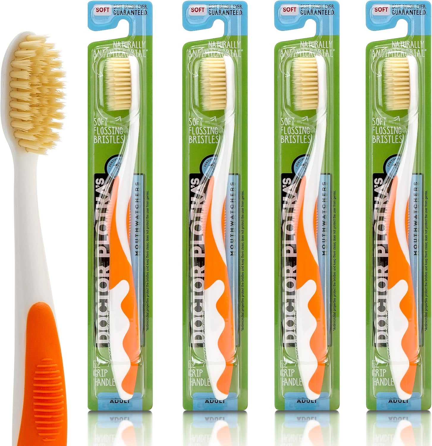 Dr Plotkas Soft Bristle Flossing Toothbrush Manual Soft Toothbrush for ...
