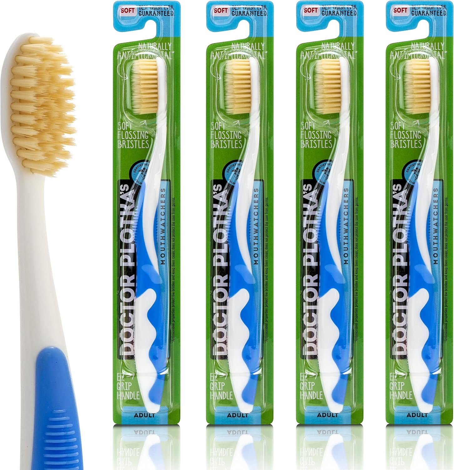 Dr Plotkas Soft Bristle Flossing Toothbrush Manual Soft Toothbrush for ...