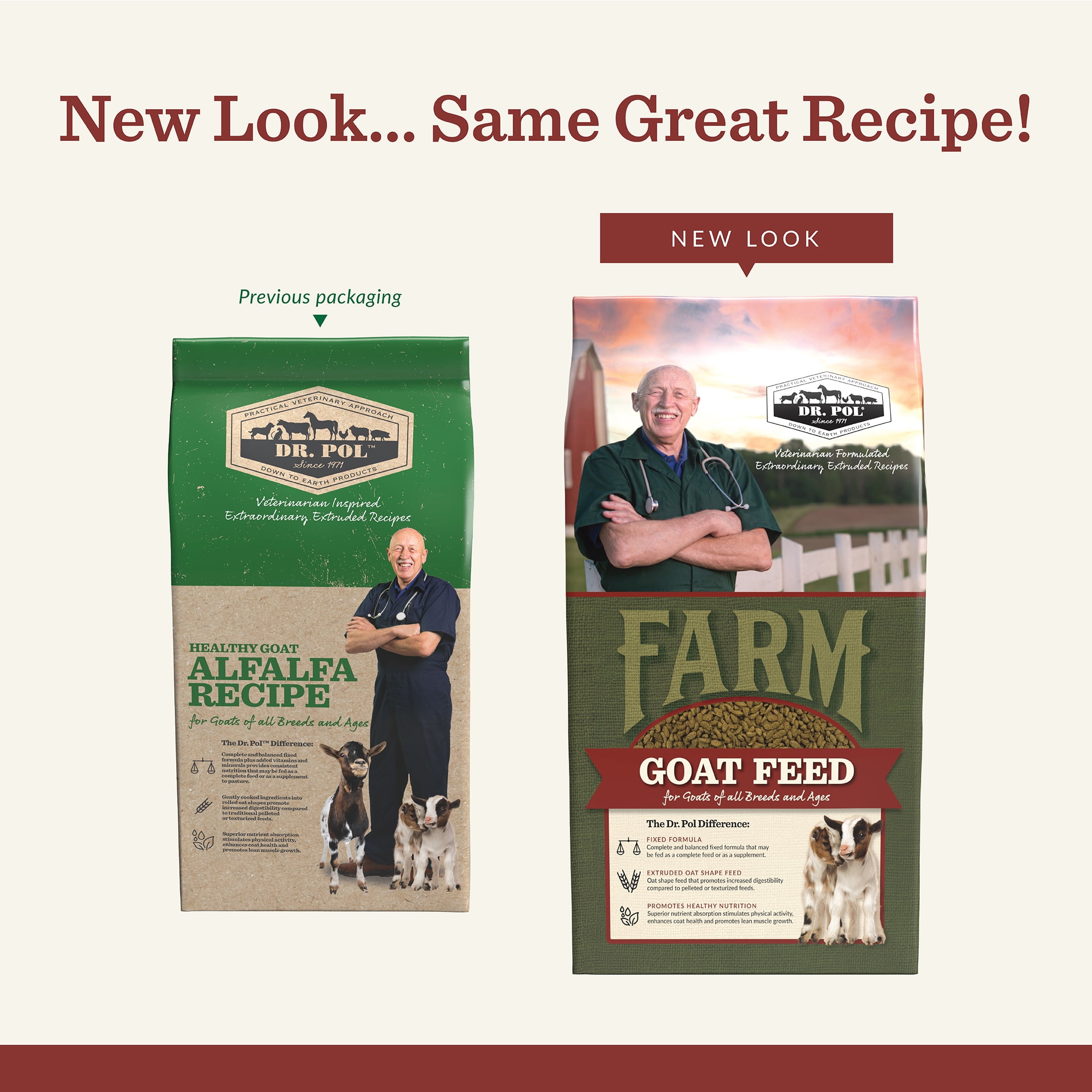 Dr. Pol Healthy Goat Alfalfa Recipe Goat Feed, 40 lb. Bag - Walmart.com