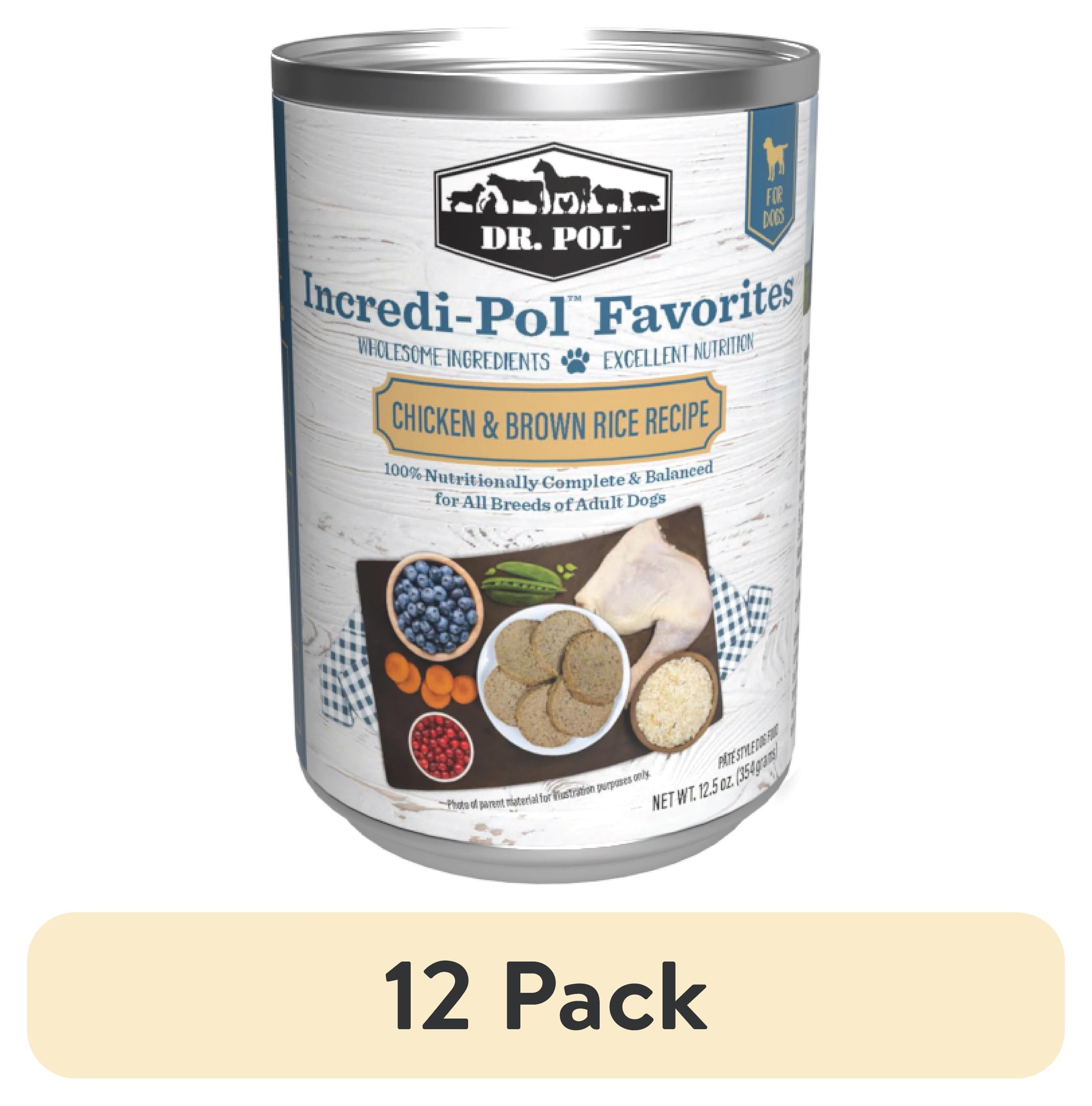(12 pack) Dr. Pol Incredi-Pol Favorites Chicken & Rice Canned Dog Food ...
